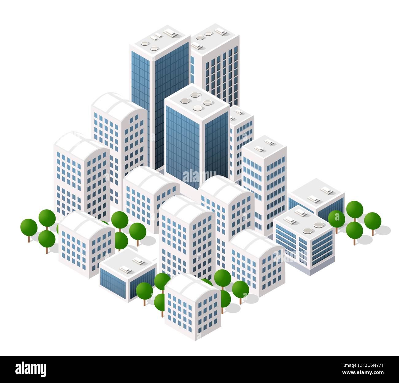 Skyscraper street Stock Vector Images - Alamy