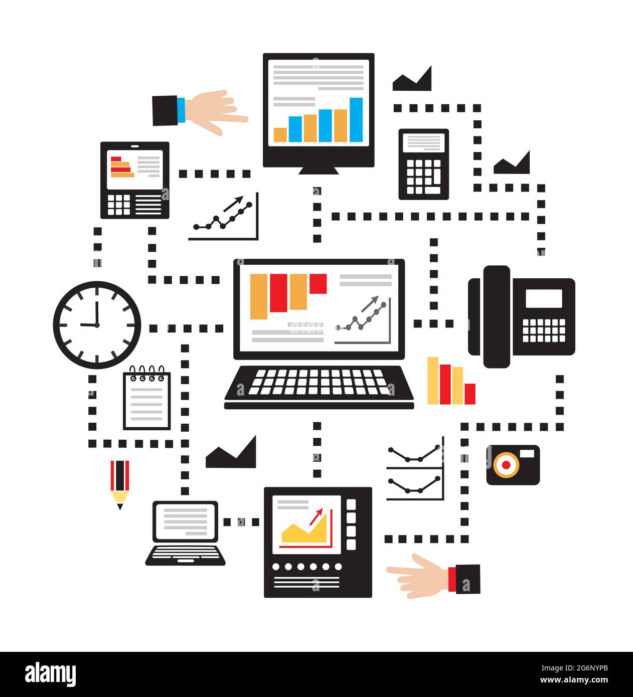 Communication images computer Stock Vector Images - Alamy