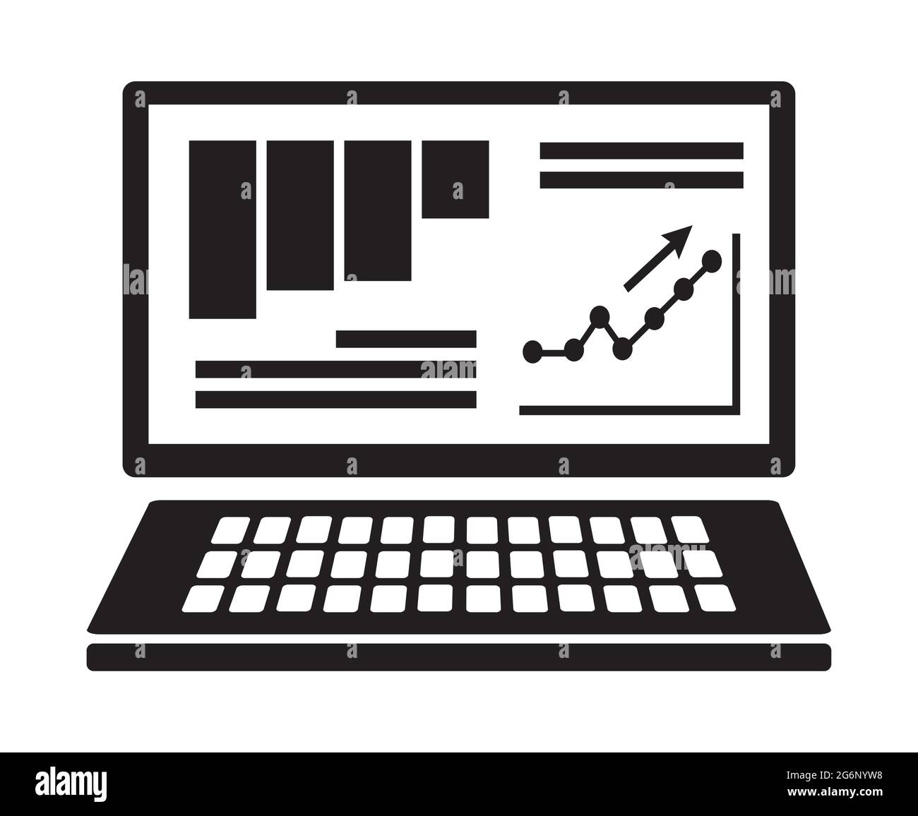 Single images of personal computer and monitor Stock Vector Image & Art ...