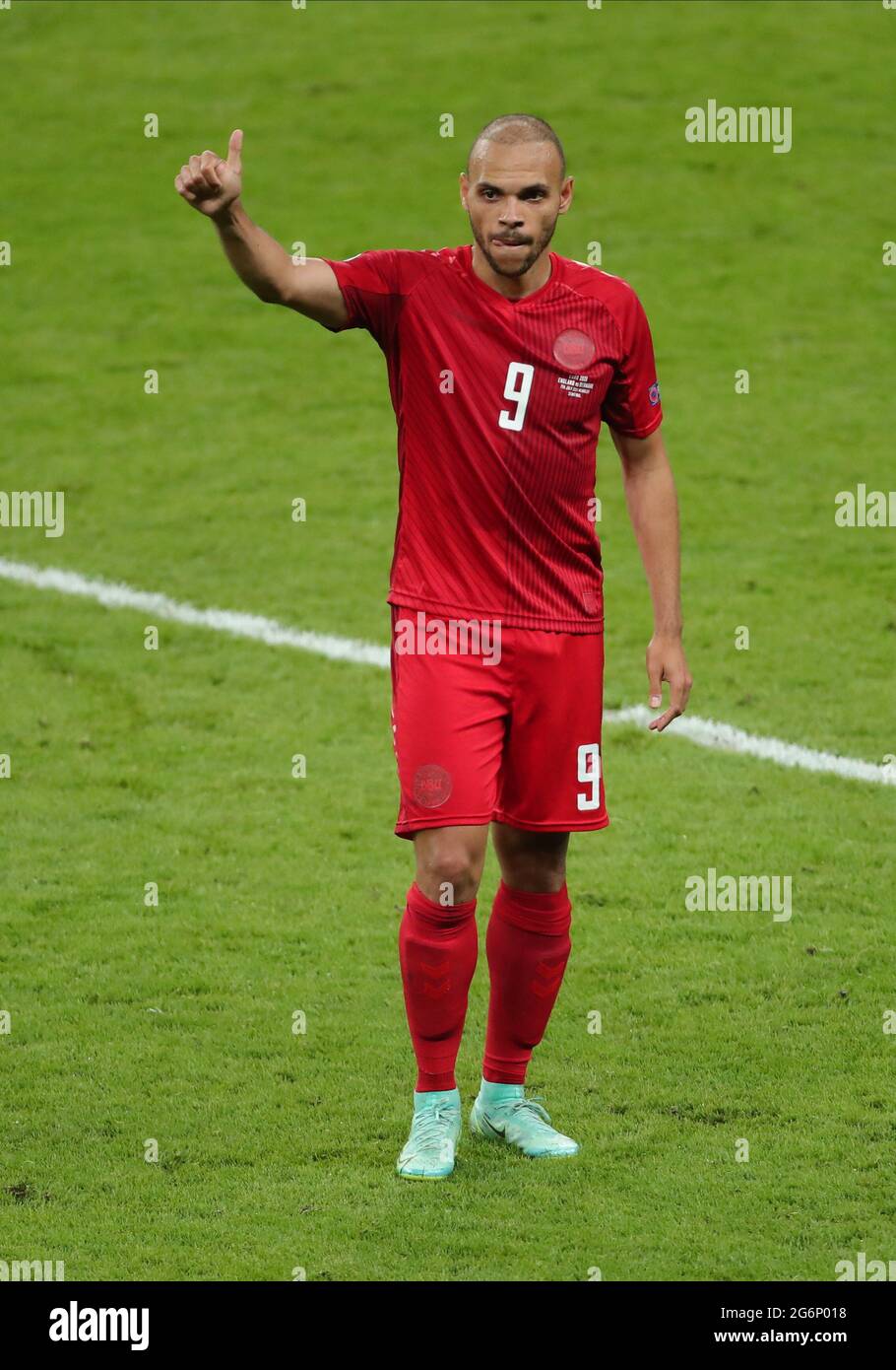 MARTIN BRAITHWAITE, ENGLAND V DENMARK, 2021 Stock Photo - Alamy