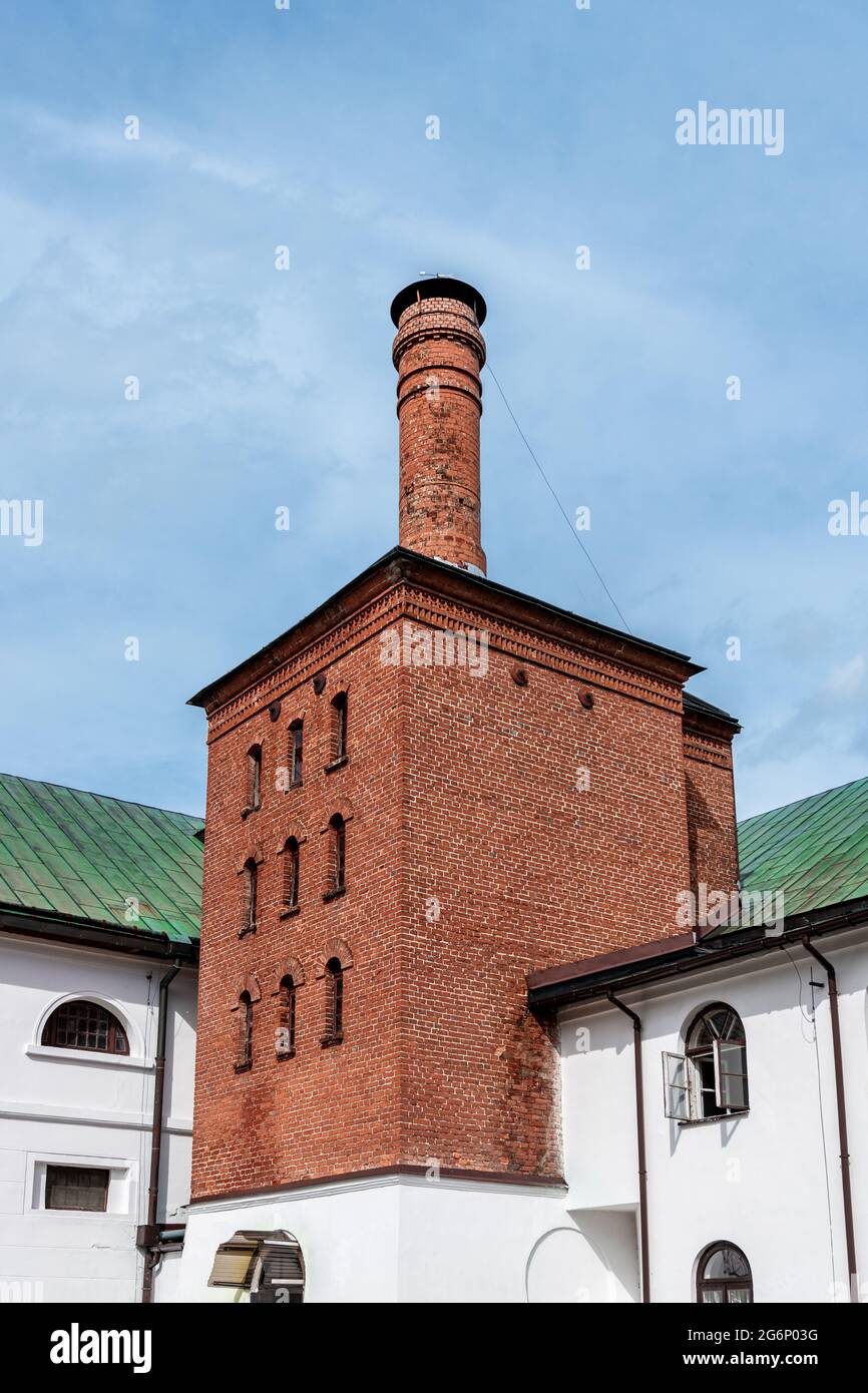 Old, traditional brewery in Zwierzniec, Poland. Monumental industrial ...