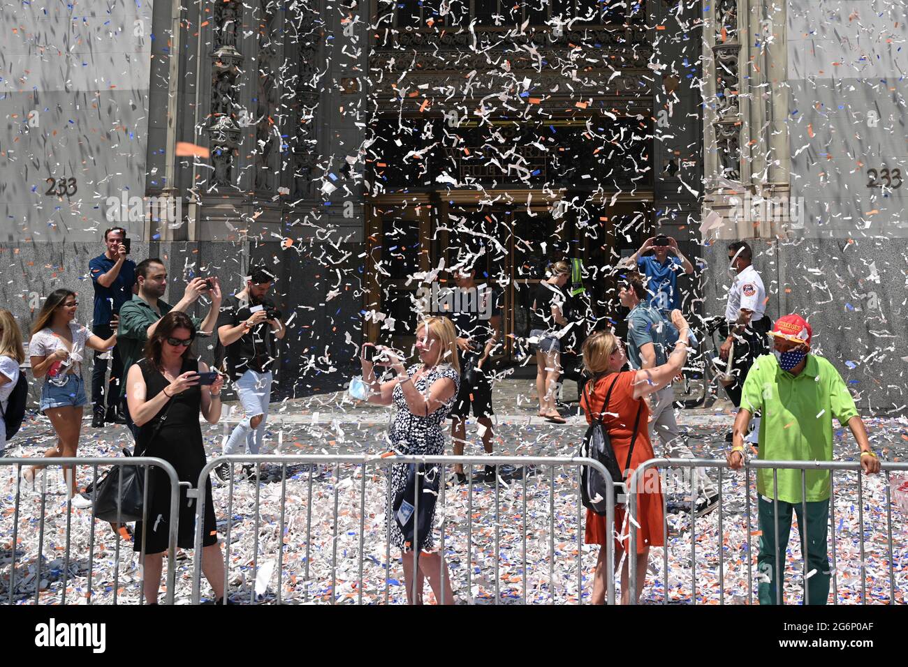 Essential workers are honored during the Hometown Heroes Ticker-tape ...