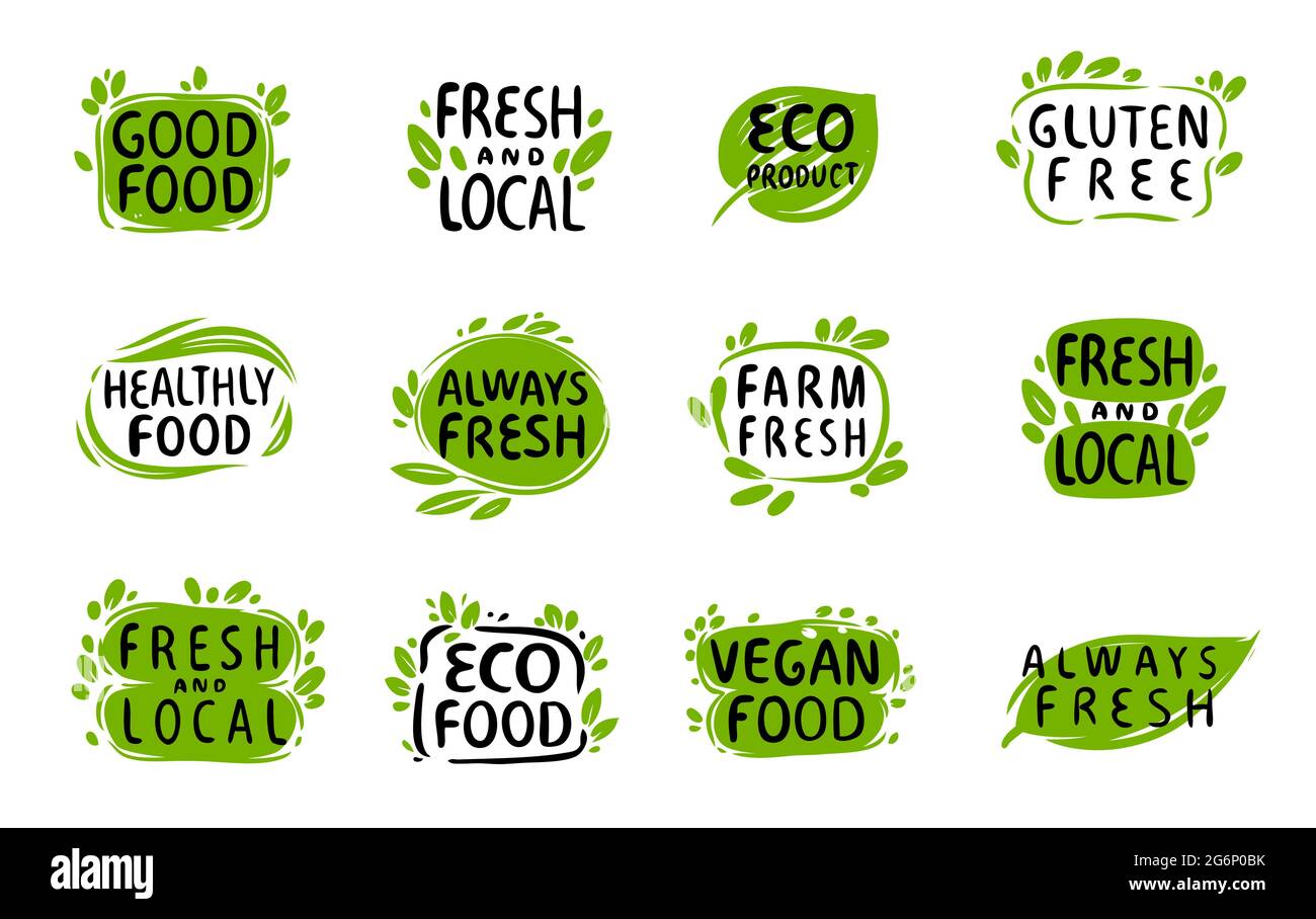 Gluten free eco food Stock Vector Images - Alamy