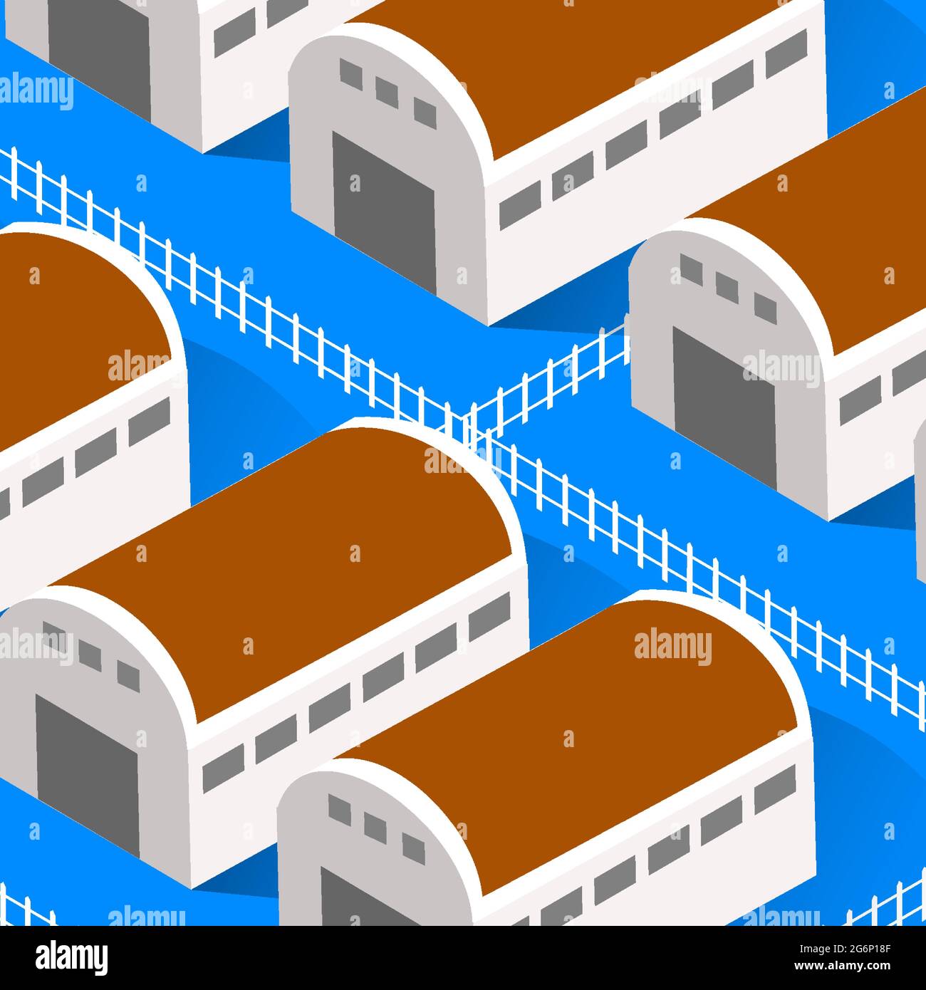 Warehouse factory industrial city illustration background Stock Vector ...