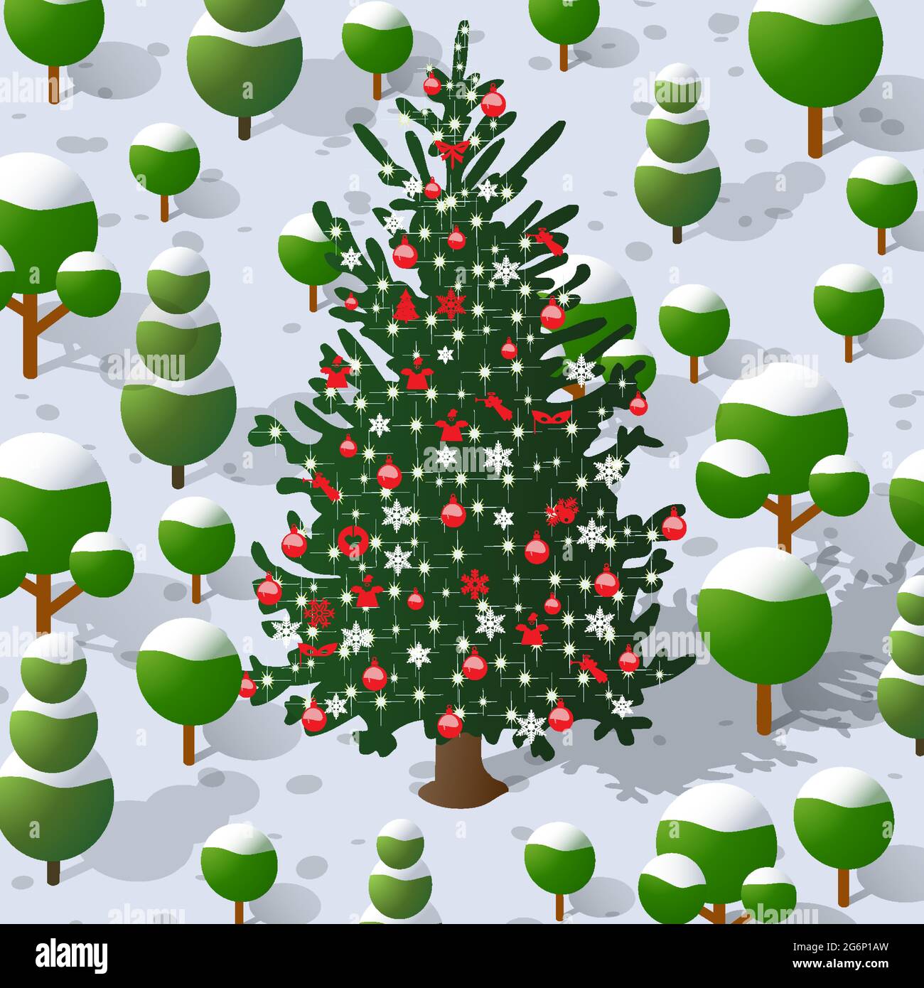 3d illustration tree in Stock Vector Images - Alamy
