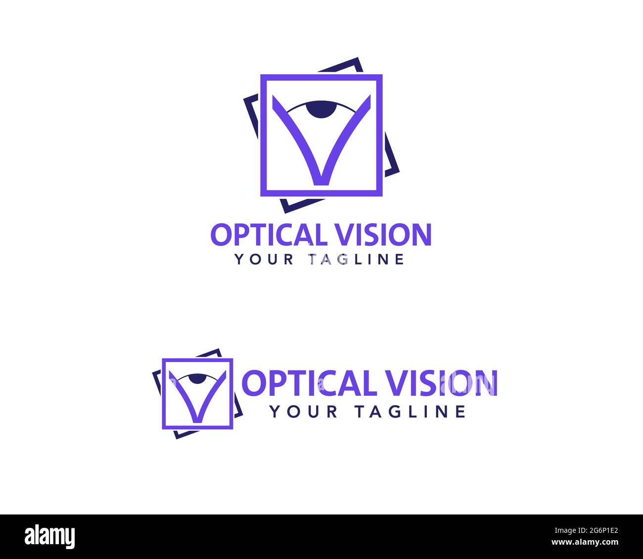 Modern Abstract Optic Initial Lens logo design inspiration Stock Vector ...