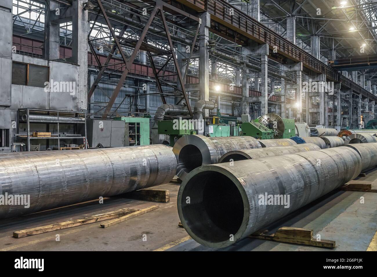 Steel pipes for processing in metal production workshop, metallurgical ...