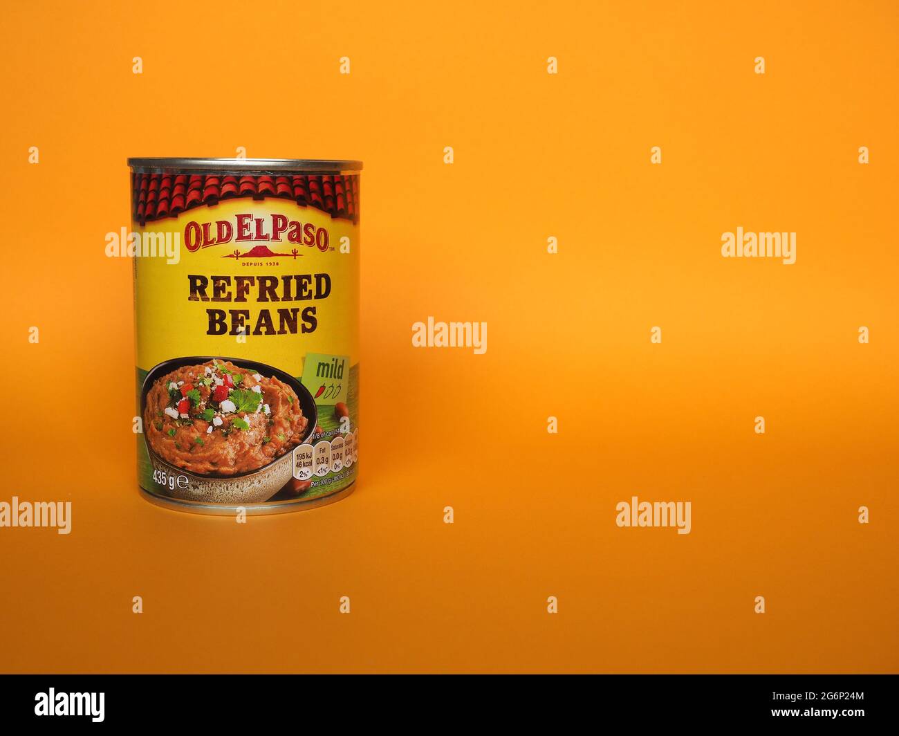MINNEAPOLIS, USA - CIRCA JUNE 2021: Canned Old El Paso refried beans ...