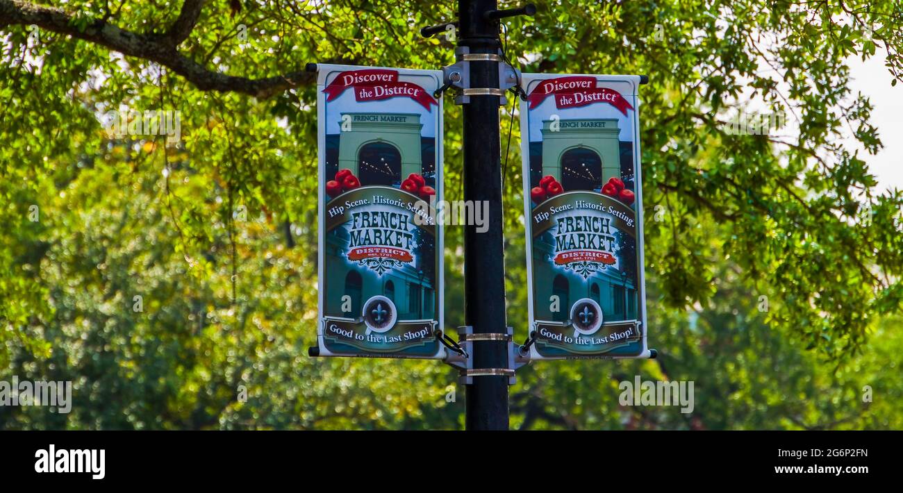 New orleans french quarter signs hi-res stock photography and images ...