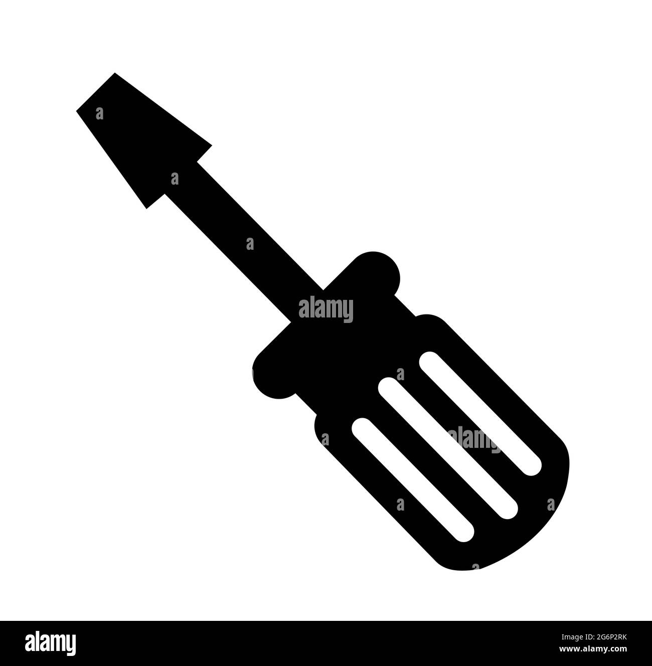 Screwdriver construction tool symbol hi-res stock photography and ...