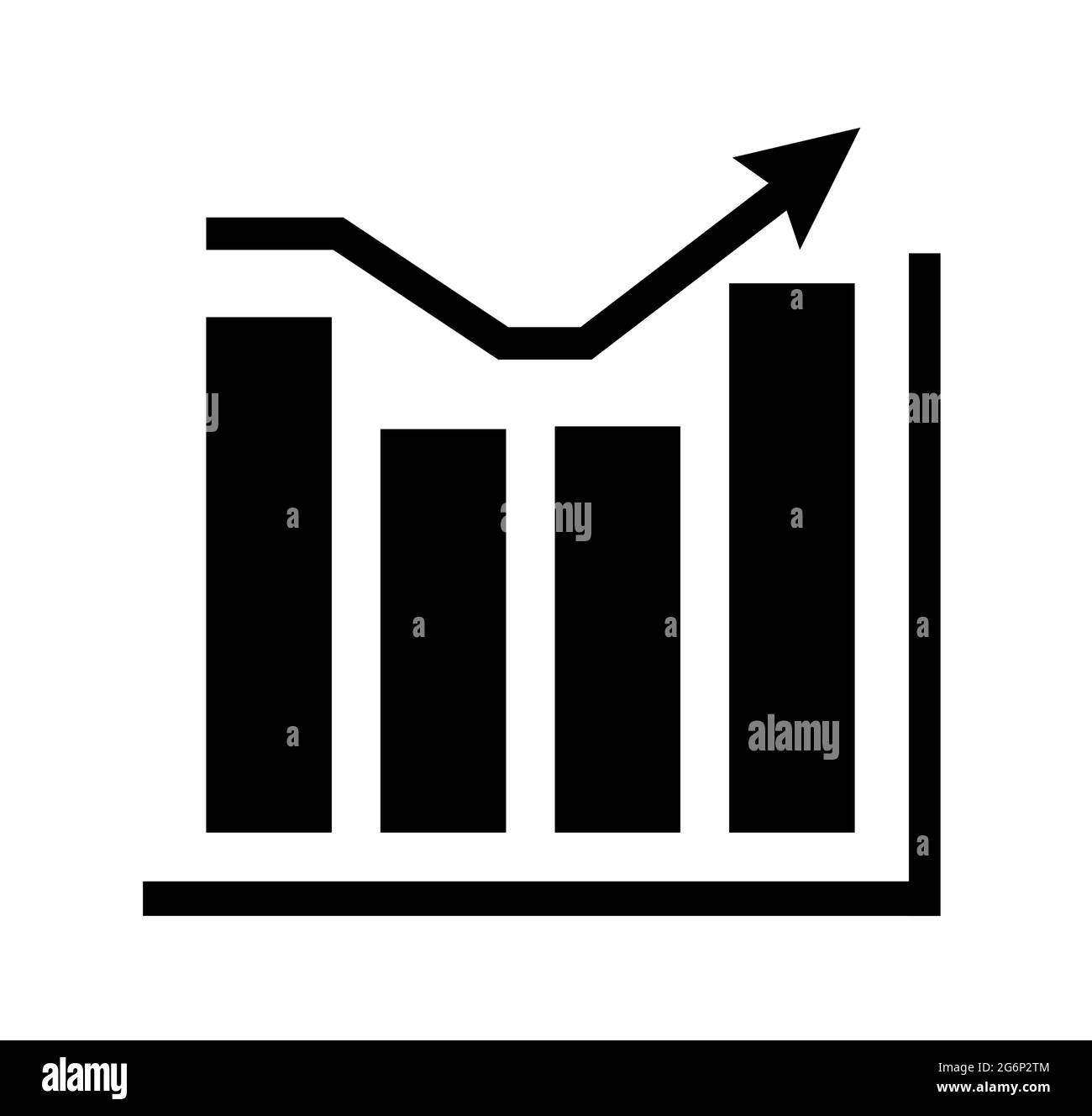 Chart infographic graph diagram a single icon Stock Vector Image & Art ...