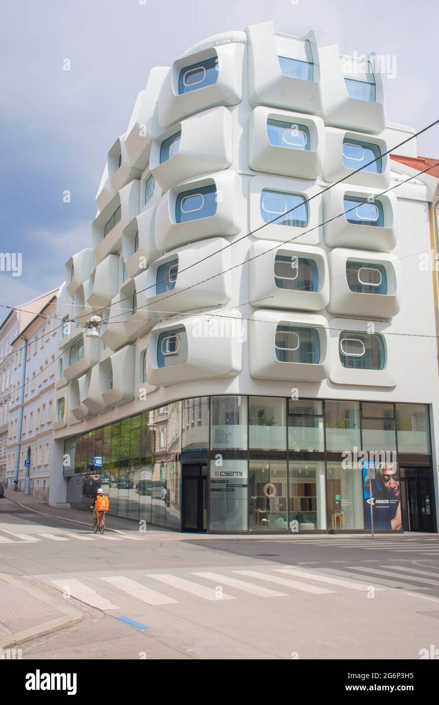 Graz, Austria-25.04.2021: Apartments in Argos modern residential ...