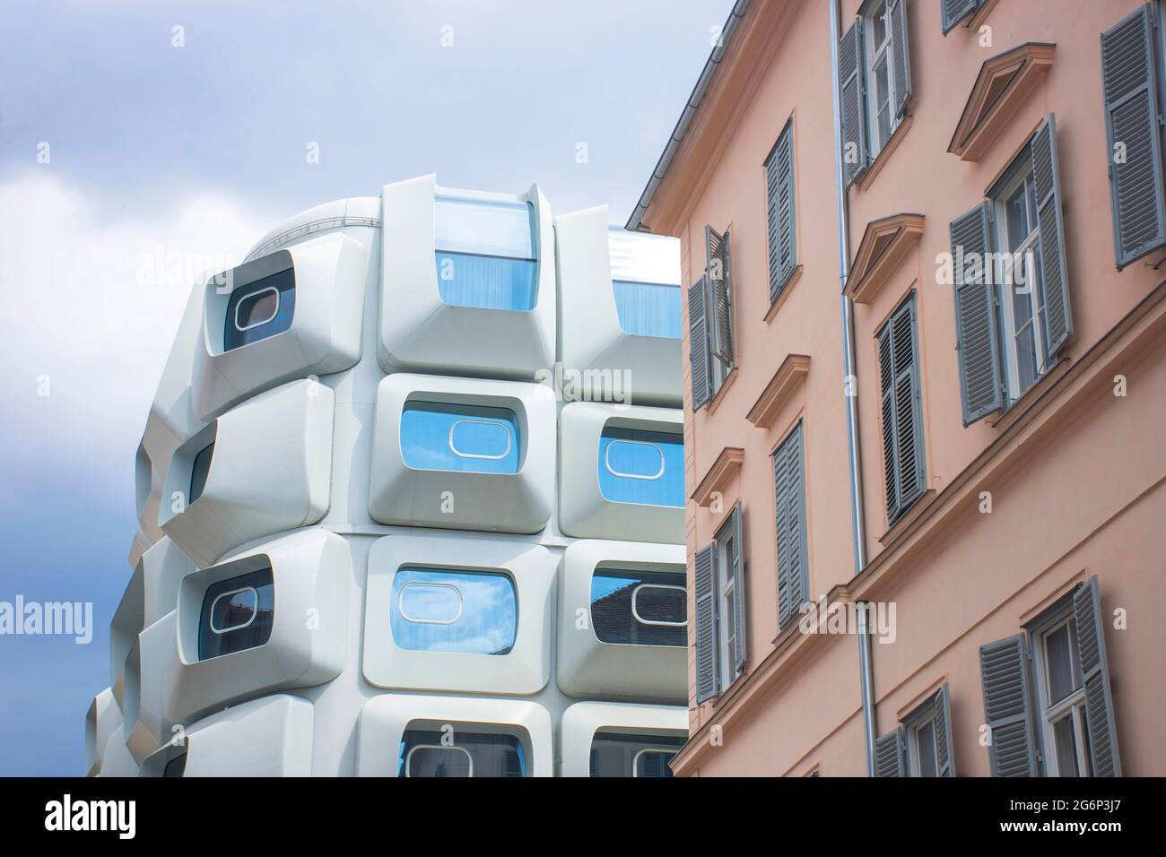 Graz, Austria-25.04.2021: Apartments in Argos modern residential ...