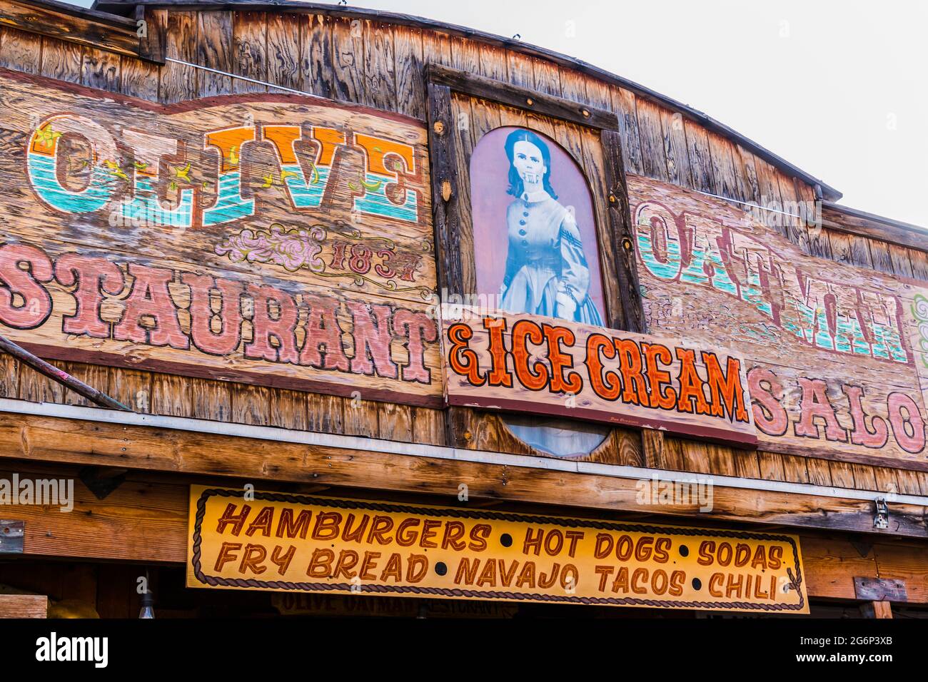 Restaurant on Route 66, Oatman, Arizona, USA Stock Photo - Alamy