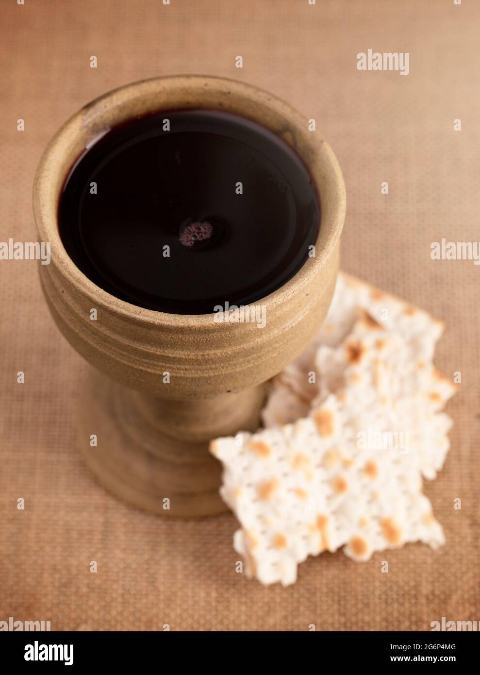 The Holy Communion or Lords Supper Symbols of Jesus Christ Stock Photo ...