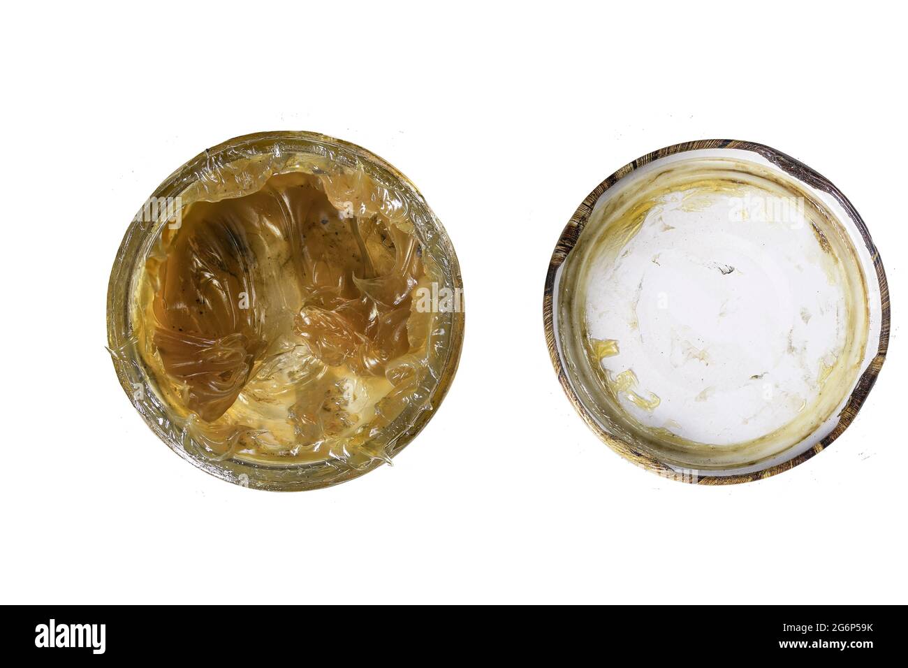 Machine grease in a glass jar. Material for lubricating machine parts ...