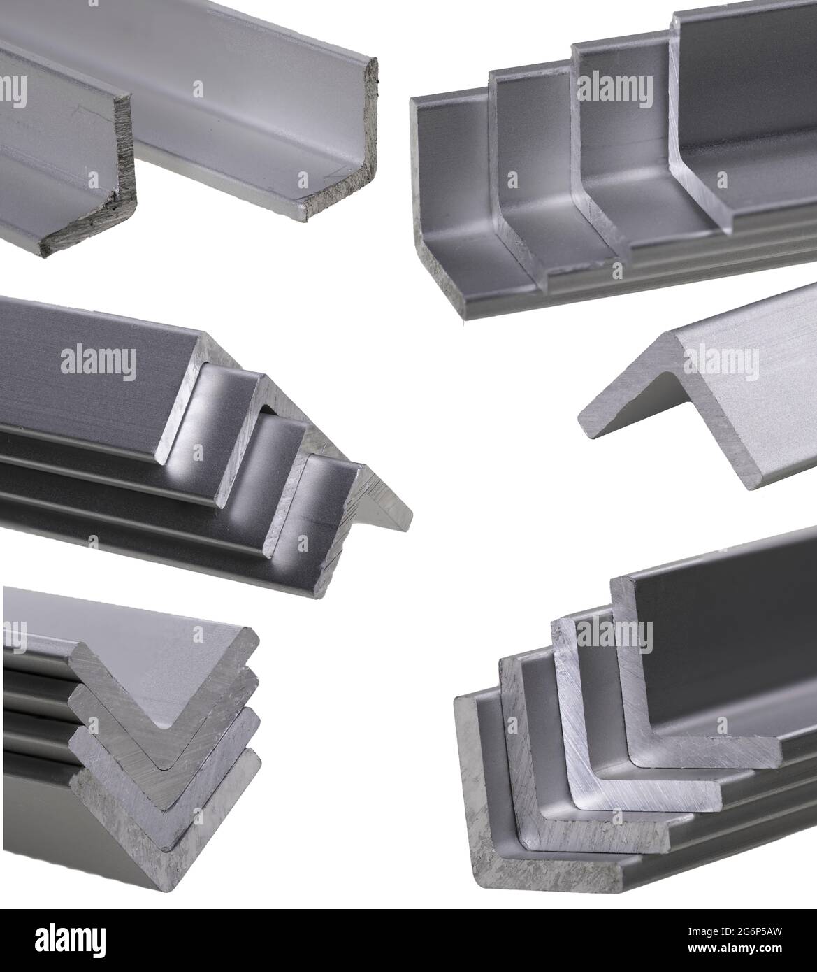 Cross-section view of an angle-shaped aluminum profile Accessories used ...