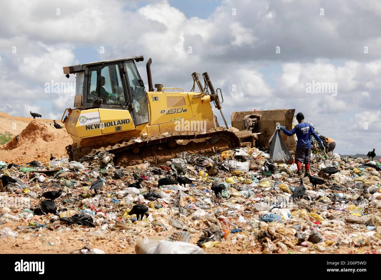 alagoinhas, bahia, brazil - may 2, 2019: people are seen rummaging ...