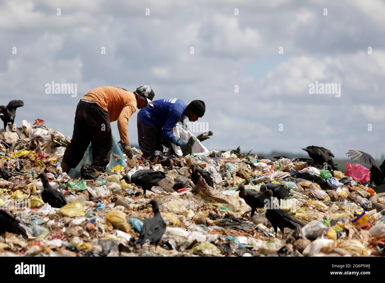alagoinhas, bahia, brazil - may 2, 2019: people are seen rummaging ...