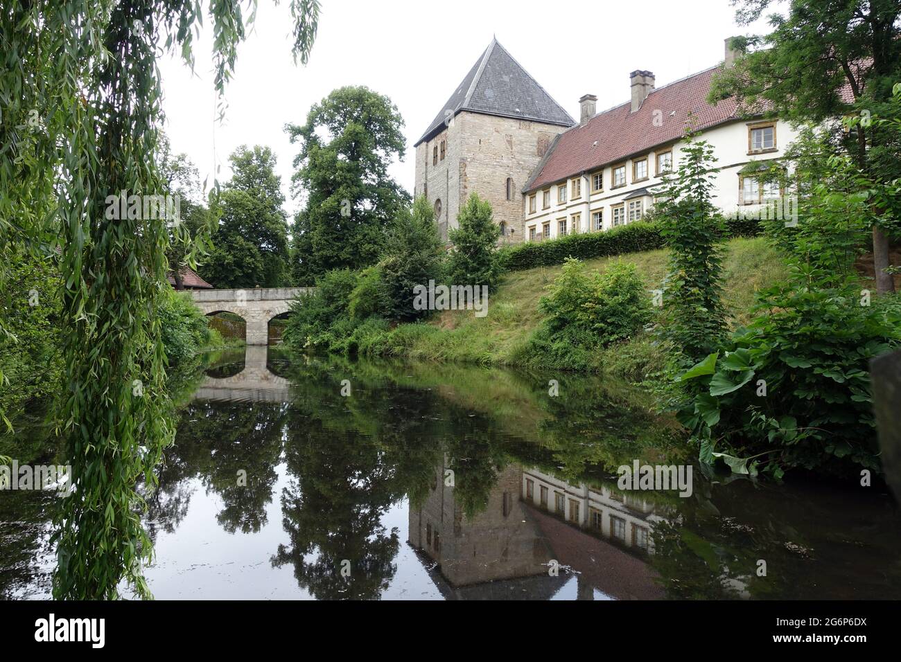 mittelalterliche Wasserburg Schloss Rheda, Rheda-Wiedenbrück, Nordrhein ...