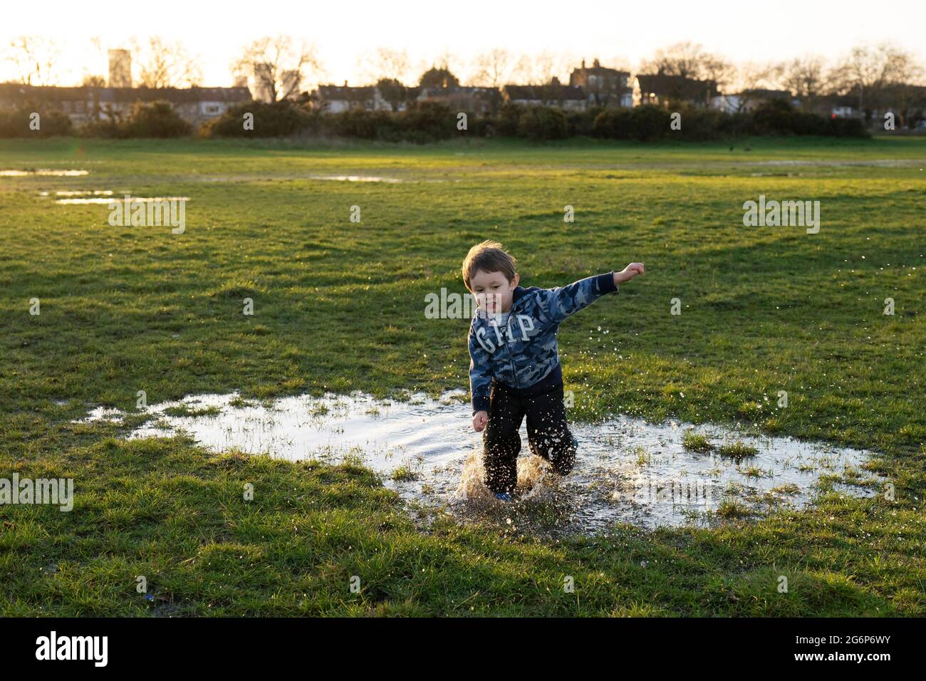 Wellies puddle hi-res stock photography and images - Alamy