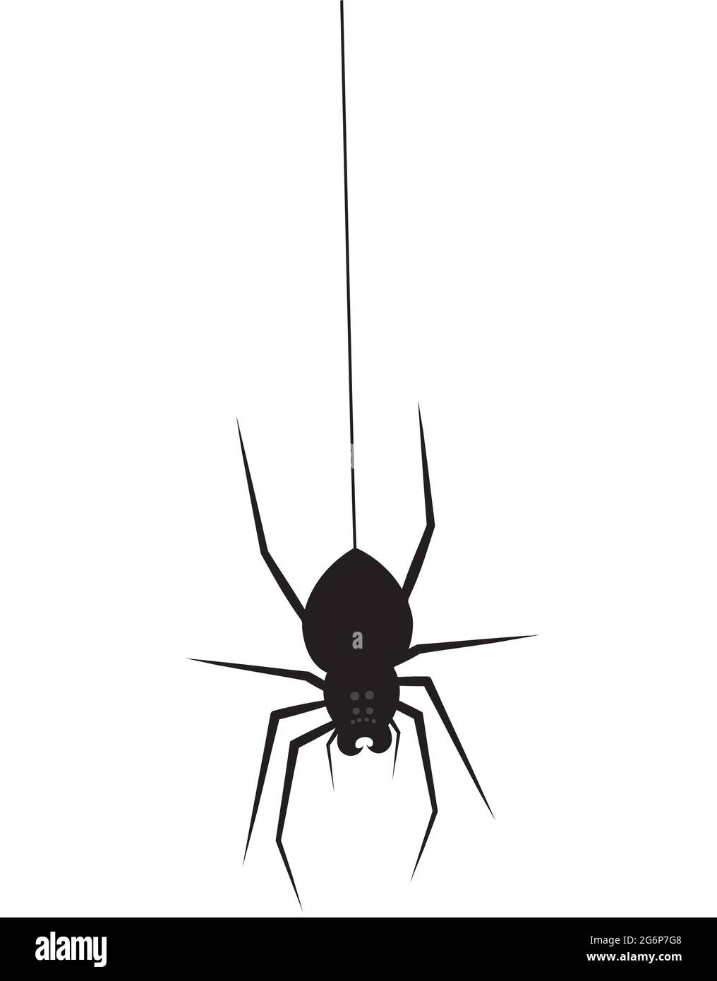 Hanging Spider Vector