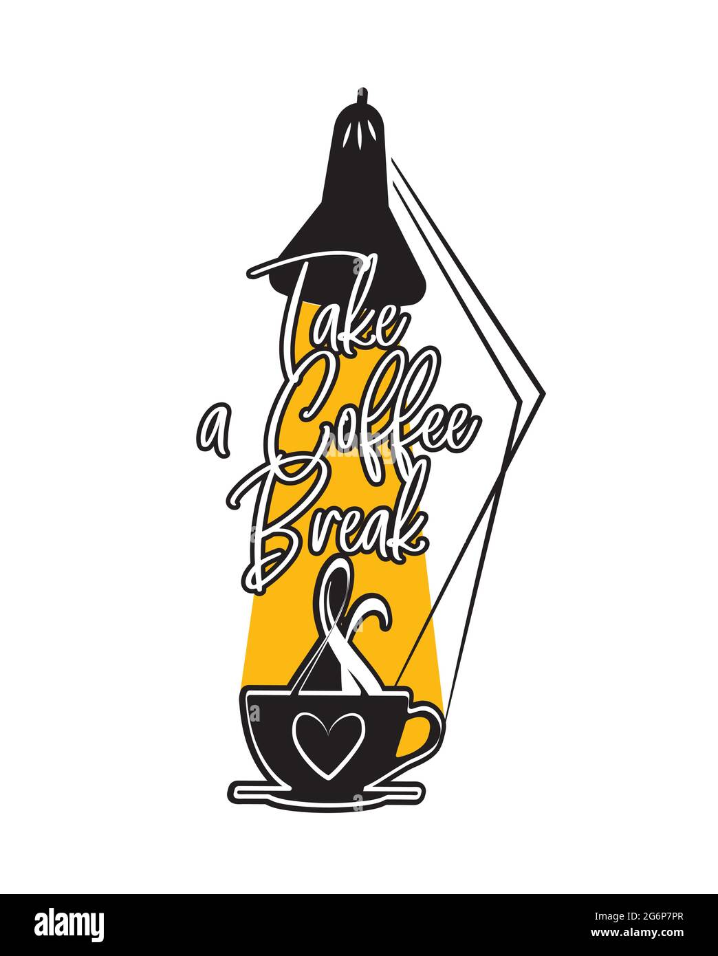 Take coffee break. Wall Decals, Wording Design, Lettering Design, Wall ...