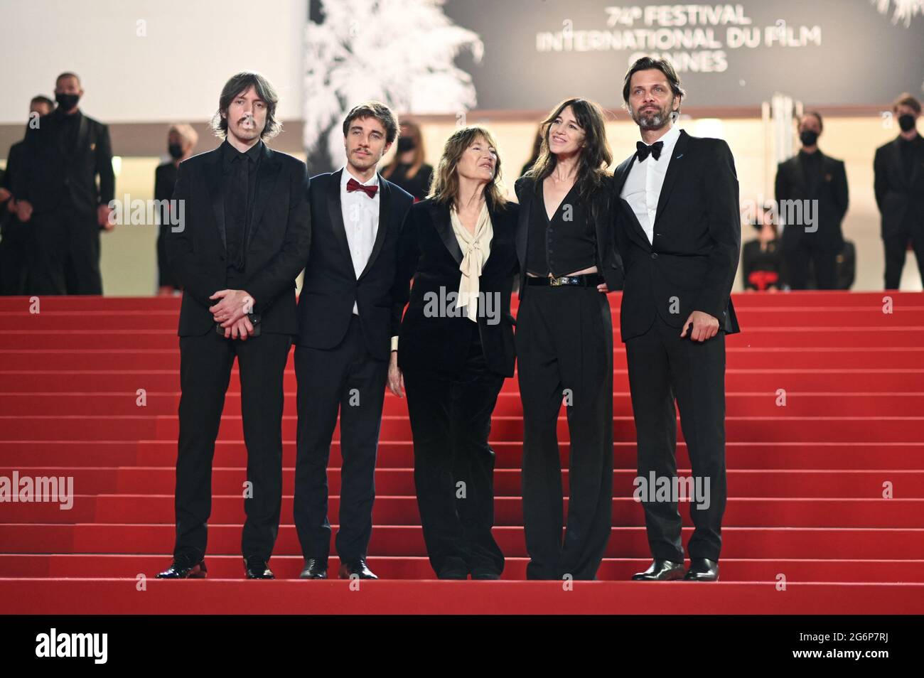 Cannes, France, 7th July 2021. Charlotte Gainsbourg, Jane Birkin ...