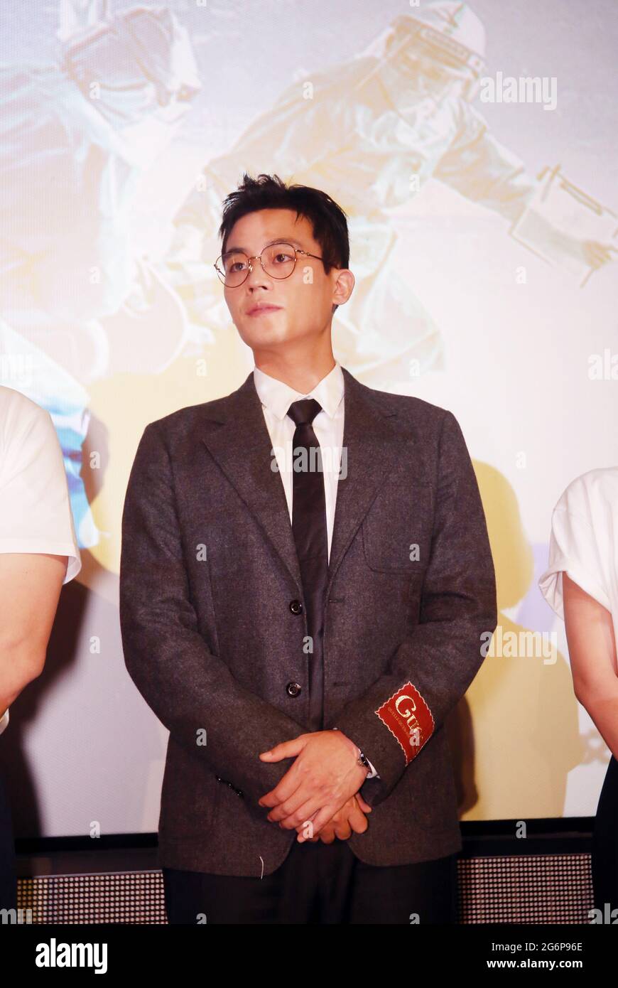 SHANGHAI, CHINA - JULY 7, 2021 - Actor Ou Hao attends the premiere ...