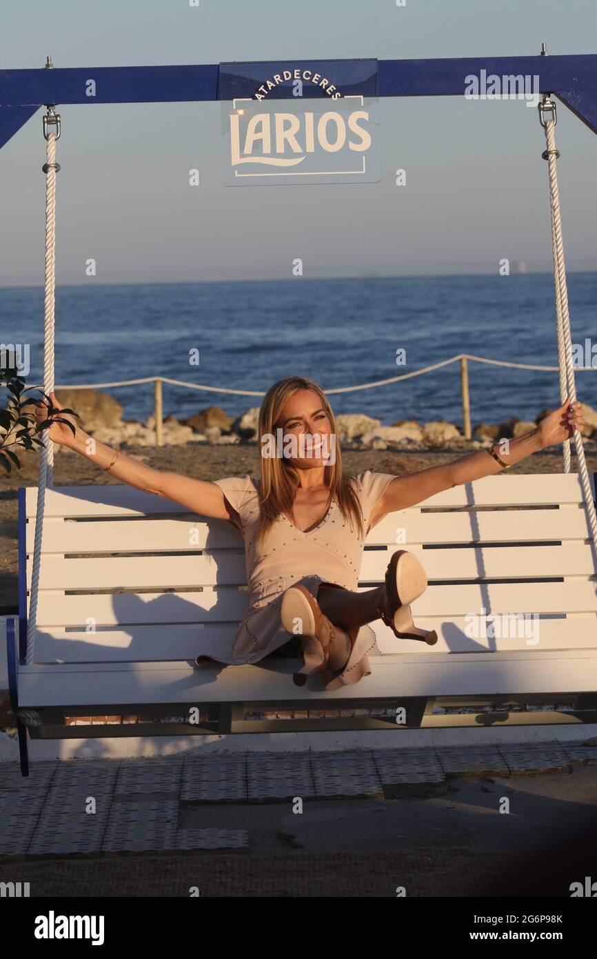 July 7, 2021: July 7, 2021 (Malaga) Sunset Larios in the Spa' allows us ...