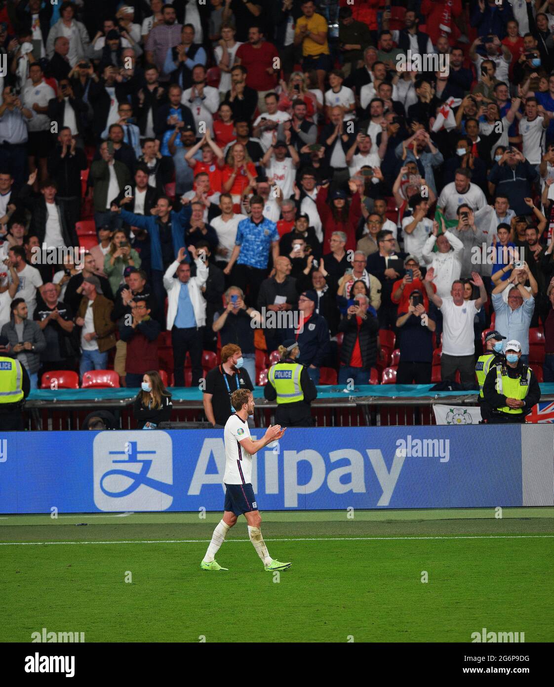 London, UK. 07 July 2021 - England v Denmark - UEFA Euro 2020 Semi ...