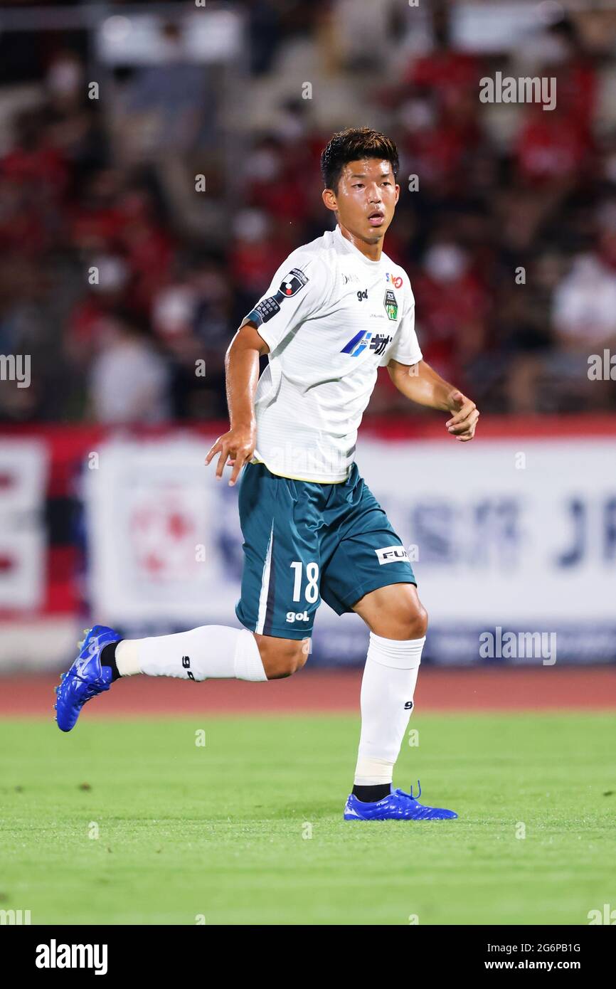 Urawa Komaba stadium, Saitama Japan. 7th July, 2021. Tatsuya Shirai ...