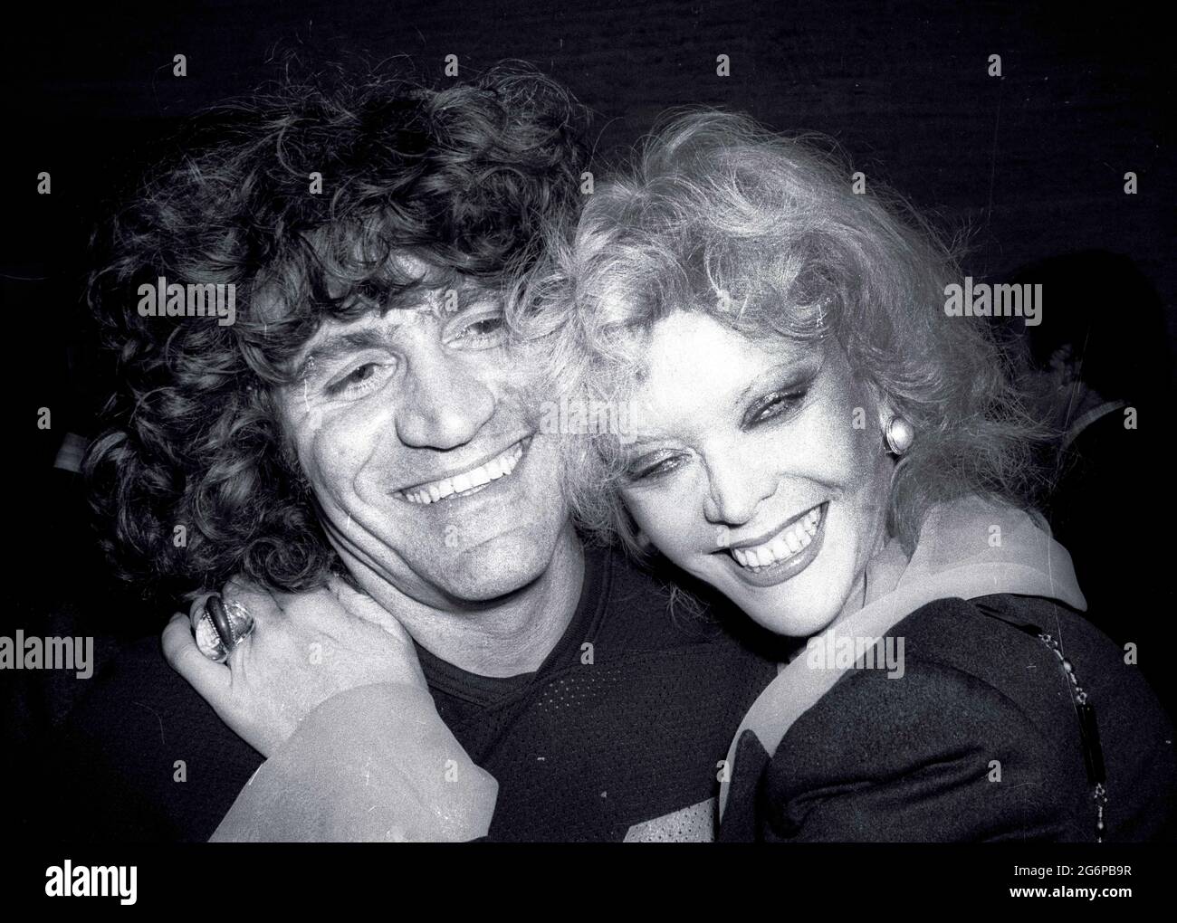 Gerome Ragni (co-author of "Hair") and Monique Van Vooren 1978 Photo by ...