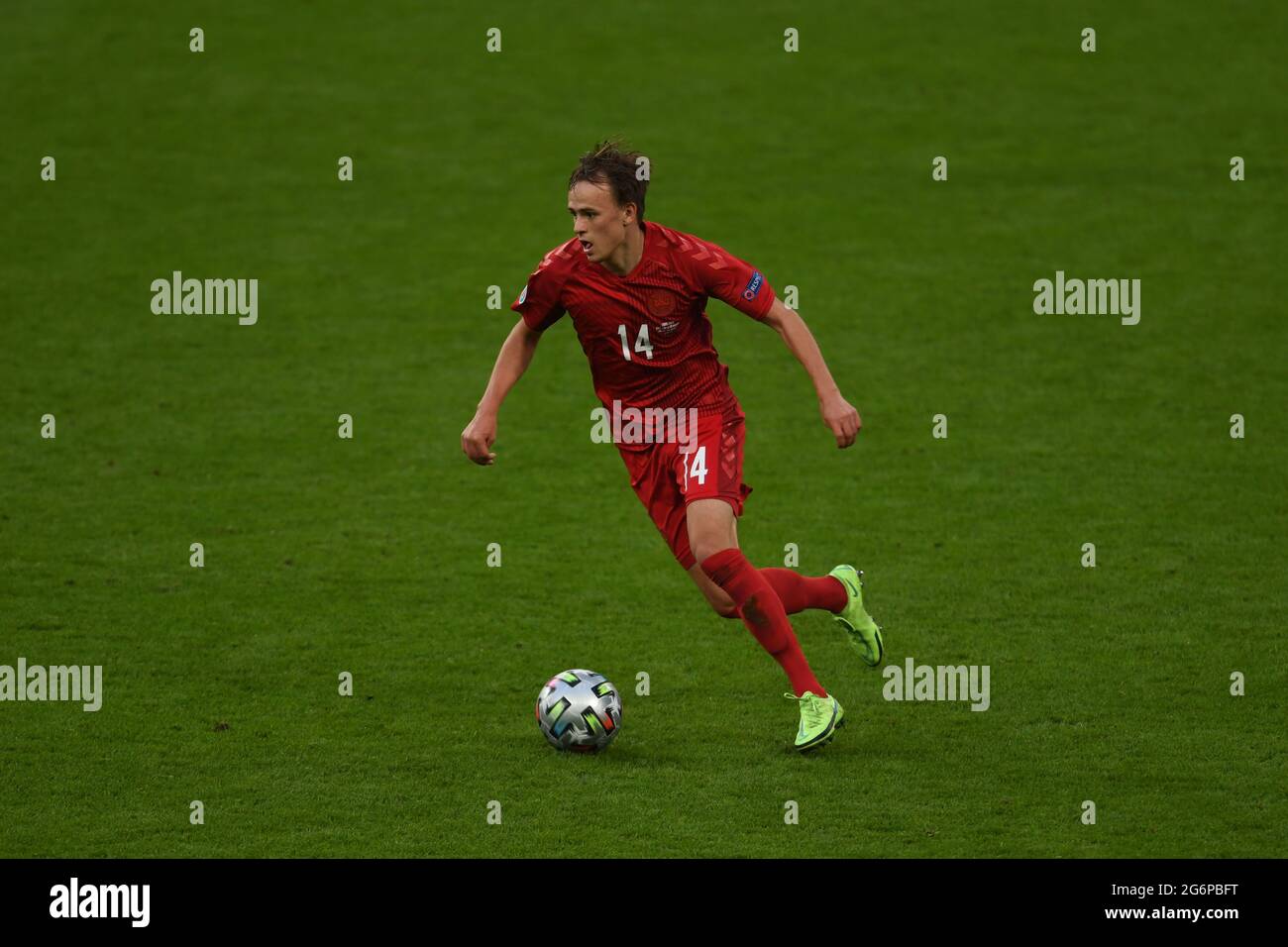 Mikkel Damsgaard (Denmark) during the Uefa "European Championship 2020 ...