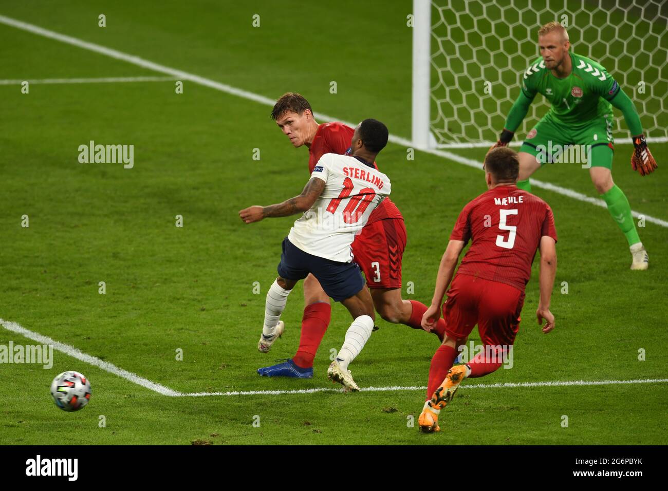 Jannik Vestergaard (Denmark)Raheem Sterling (England)Joakim Maehle ...