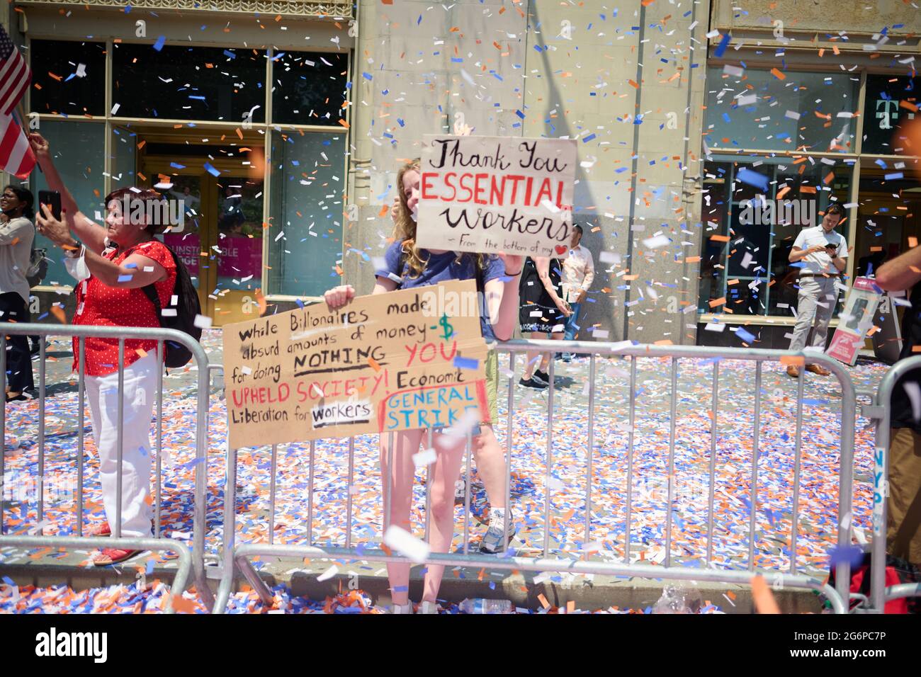 Brooklyn, New York, USA. 7th July, 2021. Hometown Heroes NYC Ticker ...