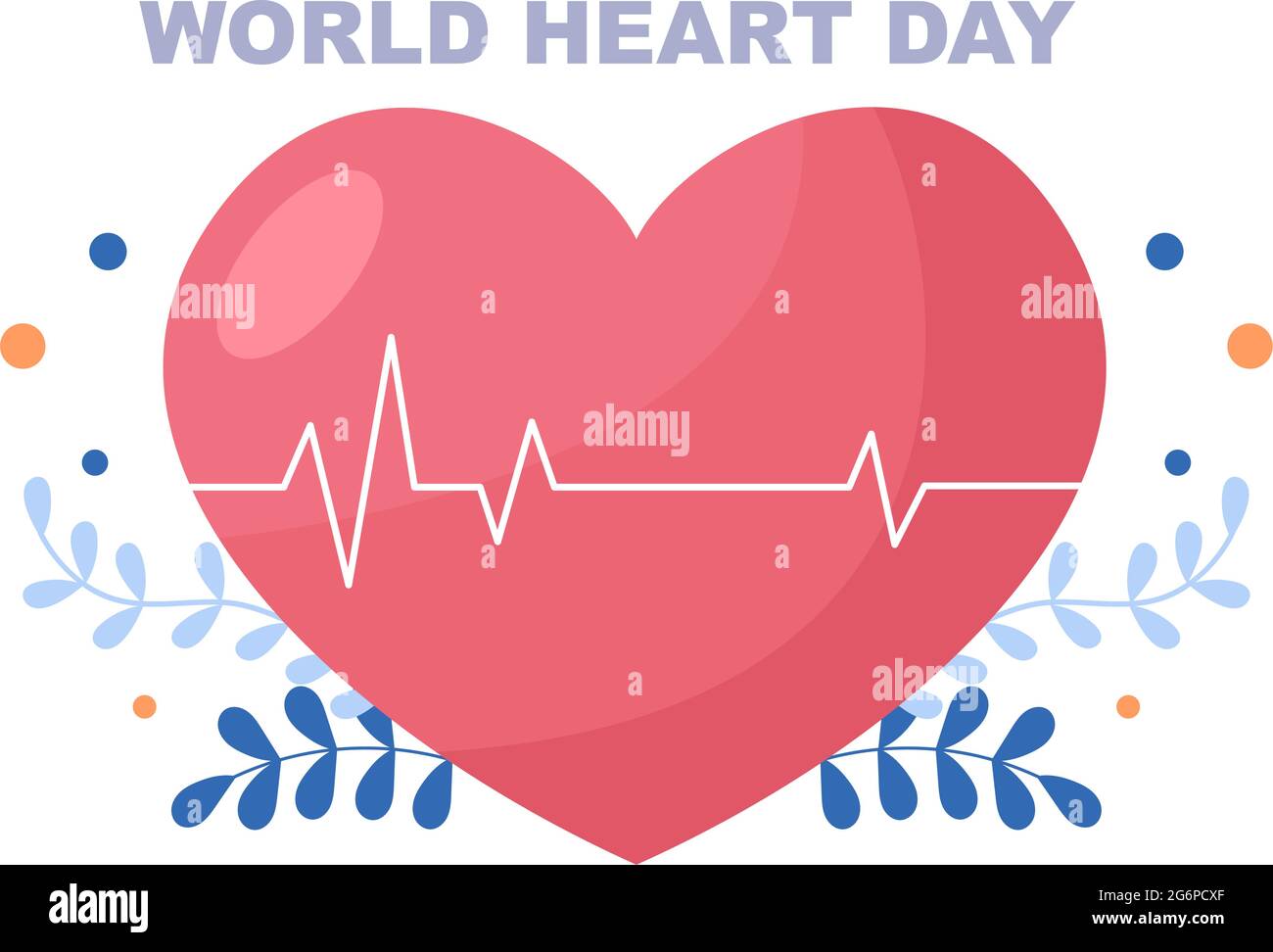 World Heart Day Illustration To Make People Aware The Importance Of ...