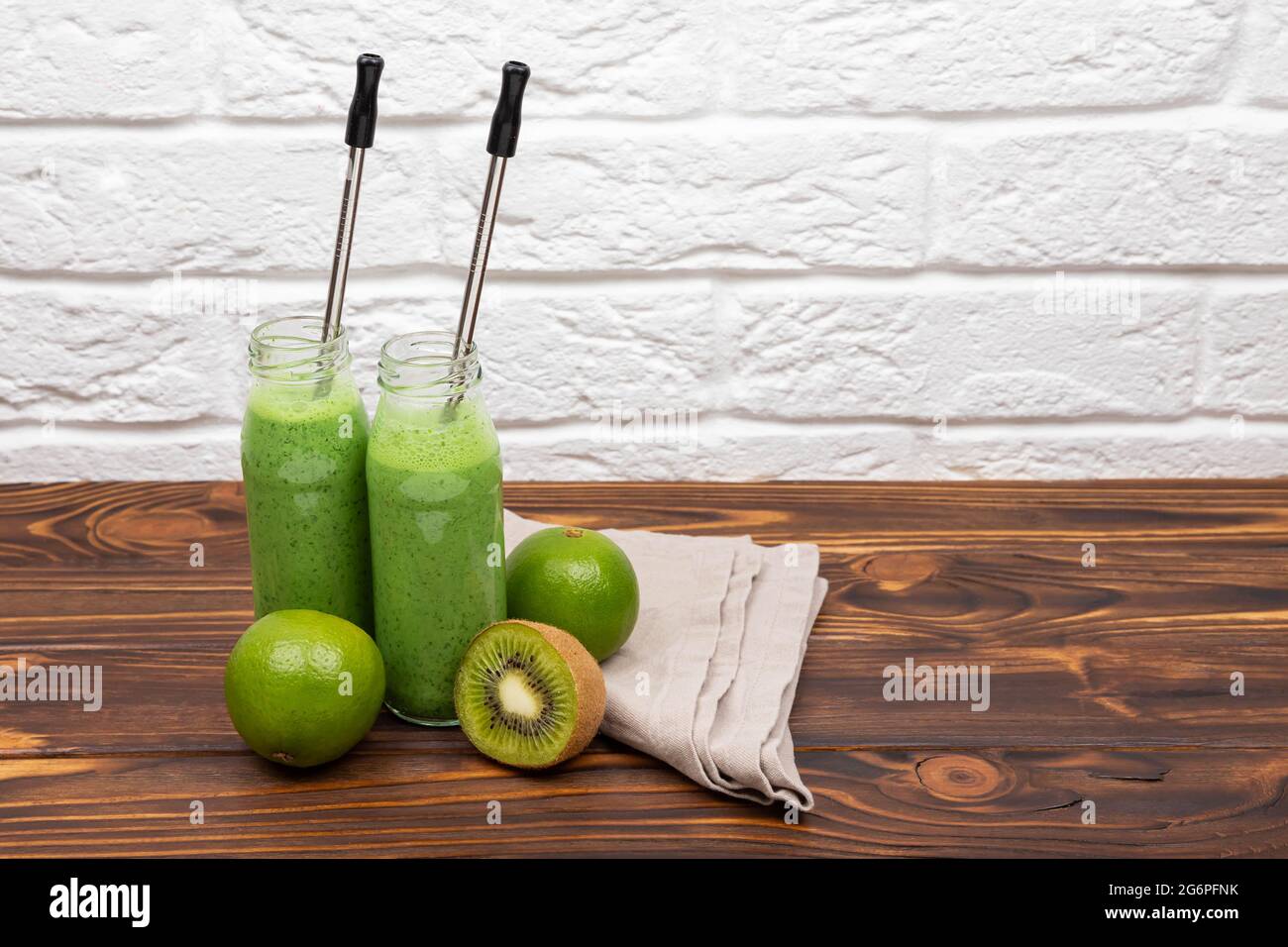 Detox for healthy lifestyle, ketone, raw food. Fresh green smoothies ...