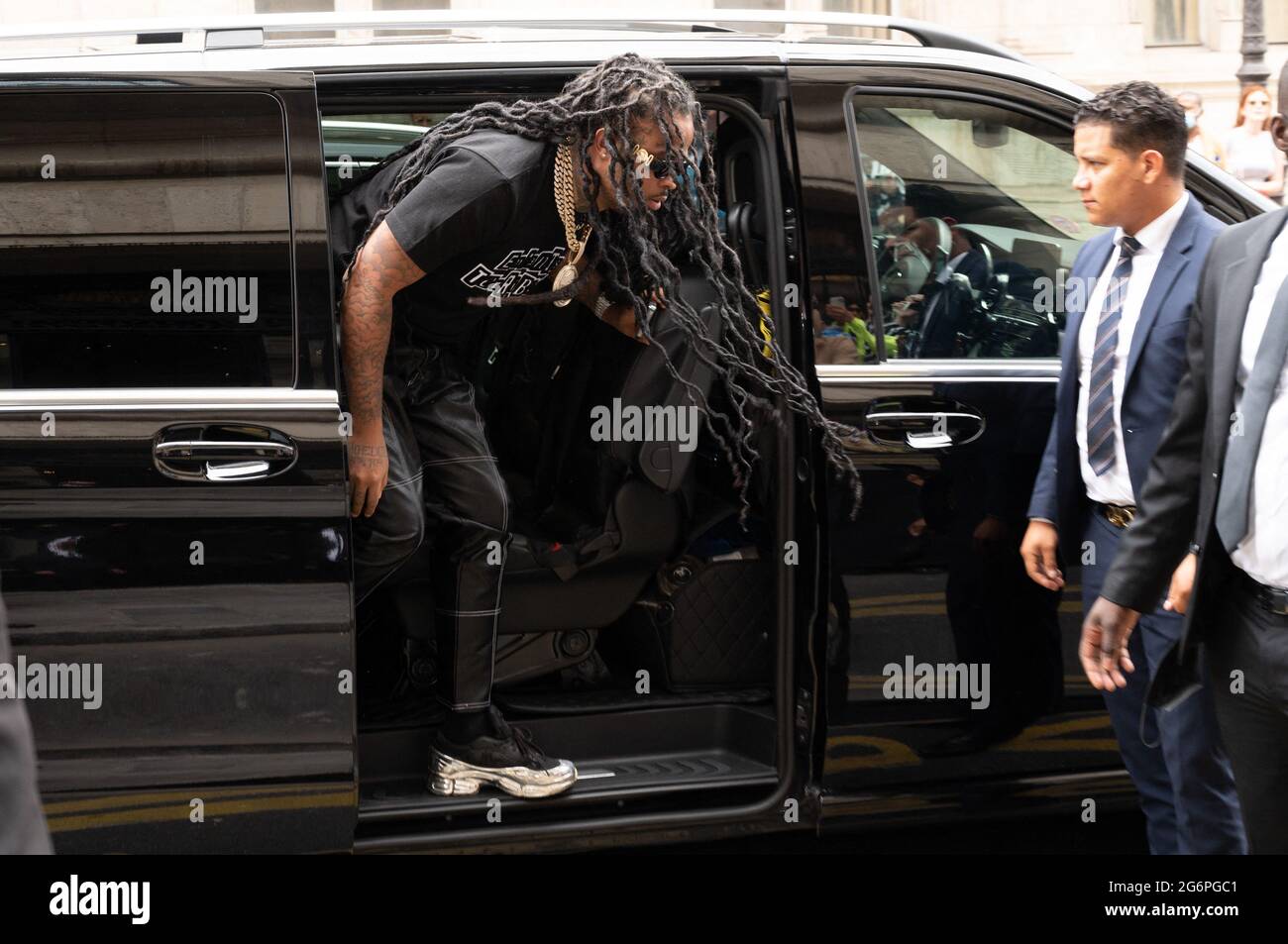 Paris, France. 7th July, 2021.Kalash, Kevin Valleray arrives for the ...