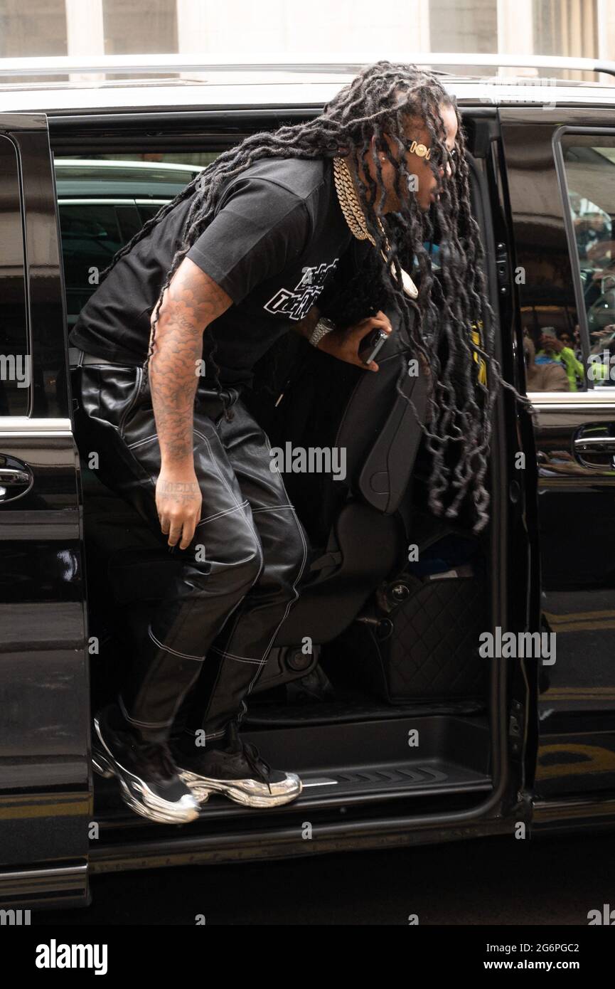 Paris, France. 7th July, 2021.Kalash, Kevin Valleray arrives for the ...