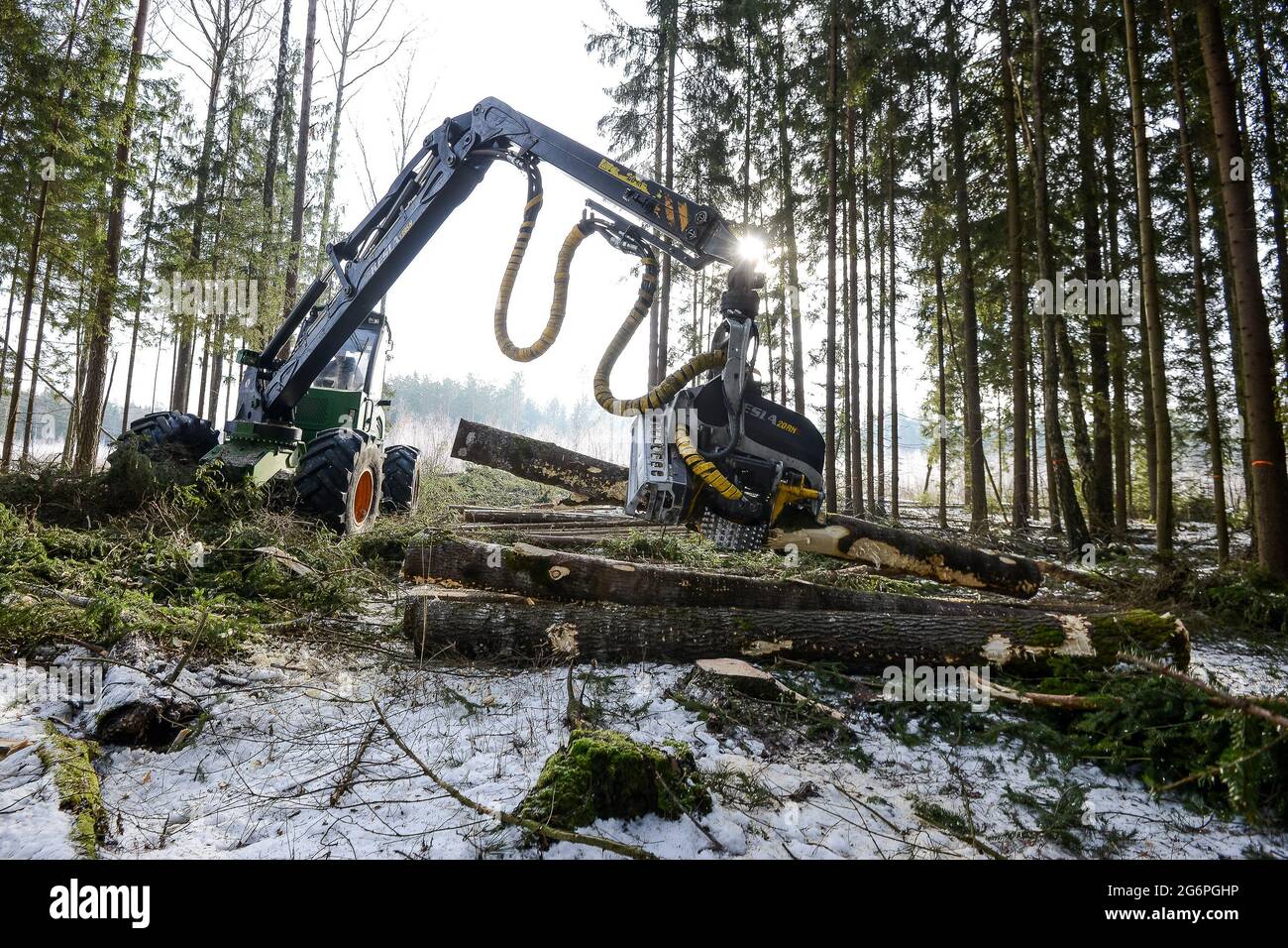 Belarus - 02.02.2015 - Machines for logging, timber production, men's ...