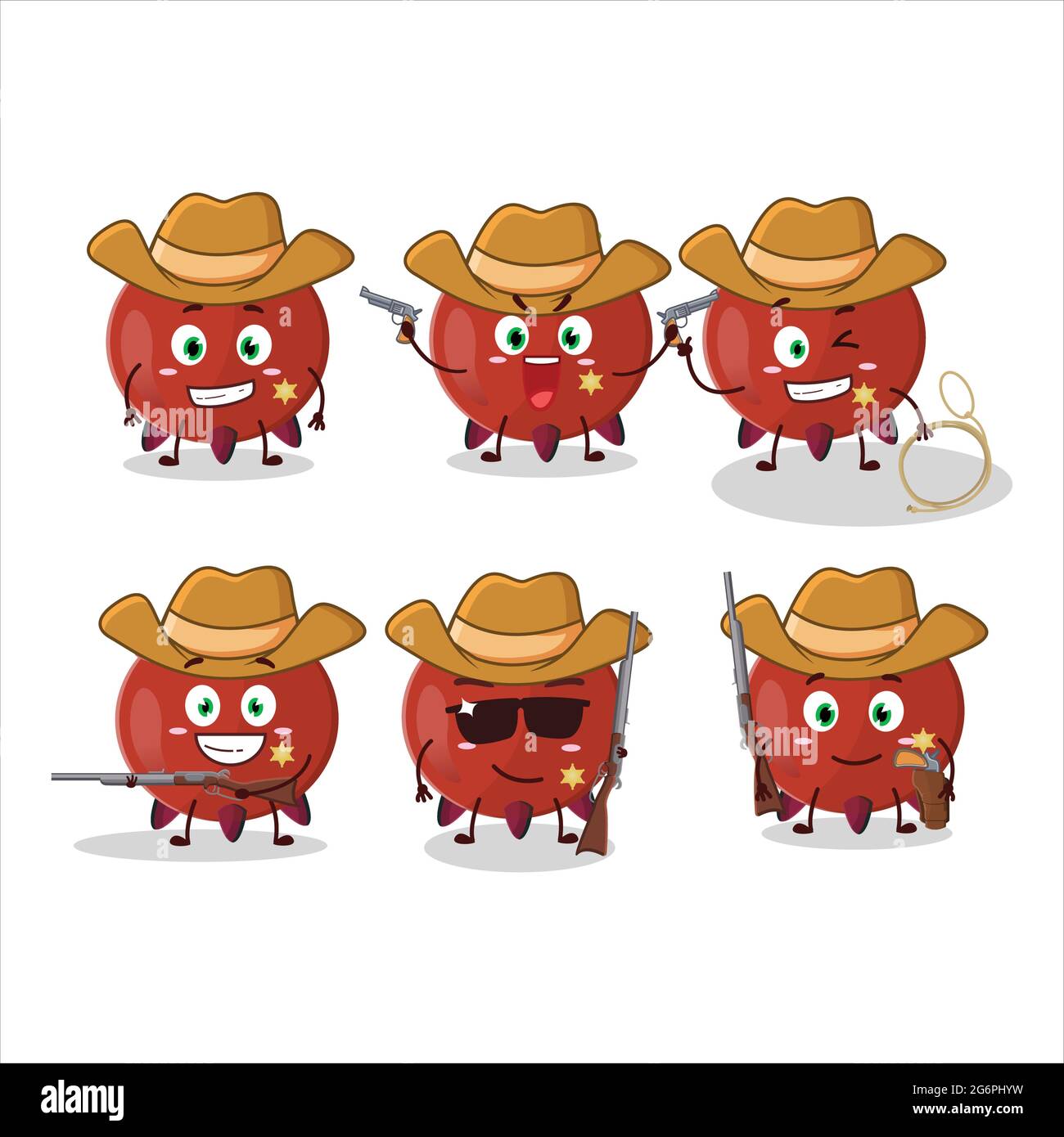 Cool cowboy witch bowl cauldron cartoon character with a cute hat ...