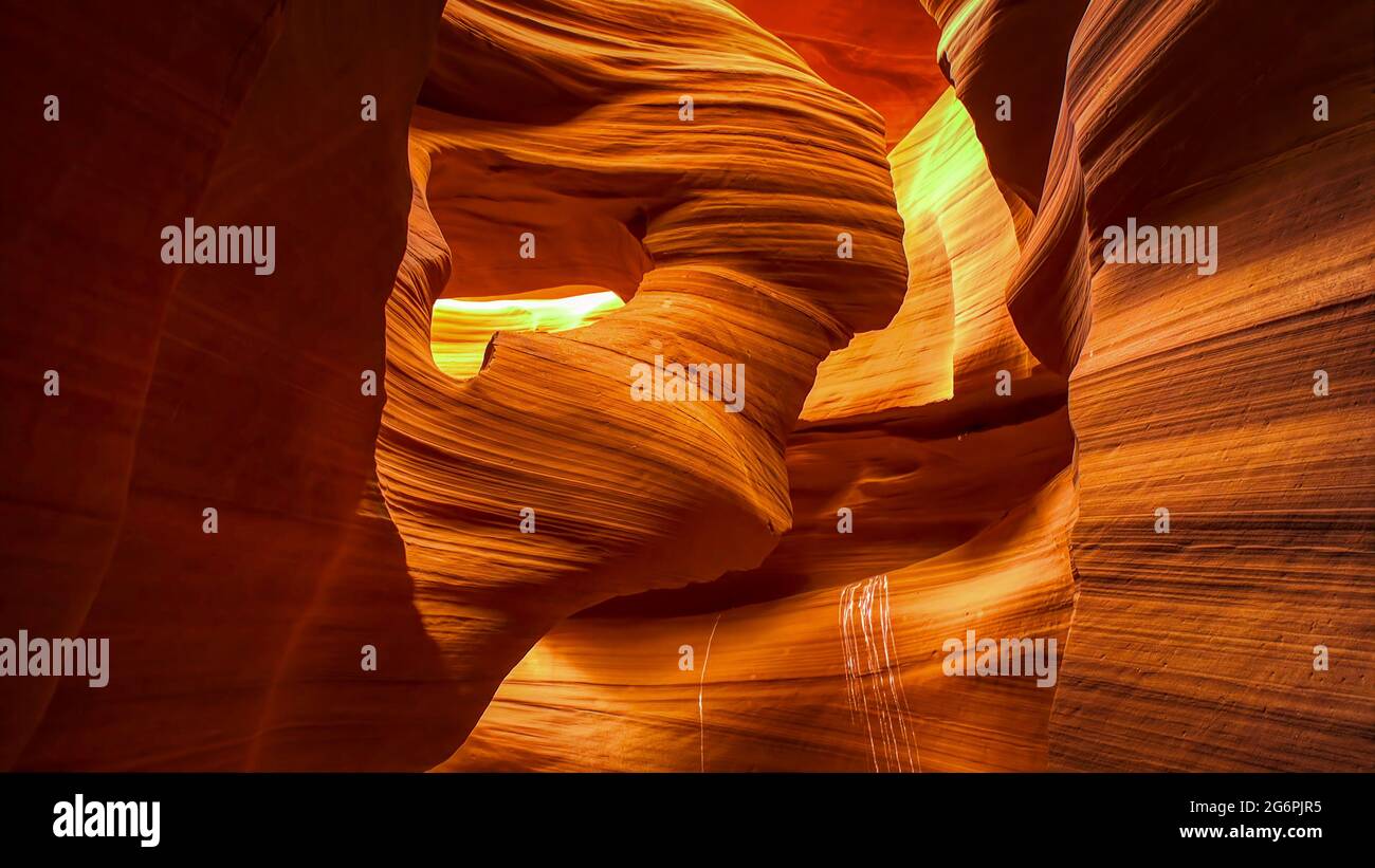 Beautiful, vibrant, colorful Antelope Canyon in Arizona, USA Stock ...