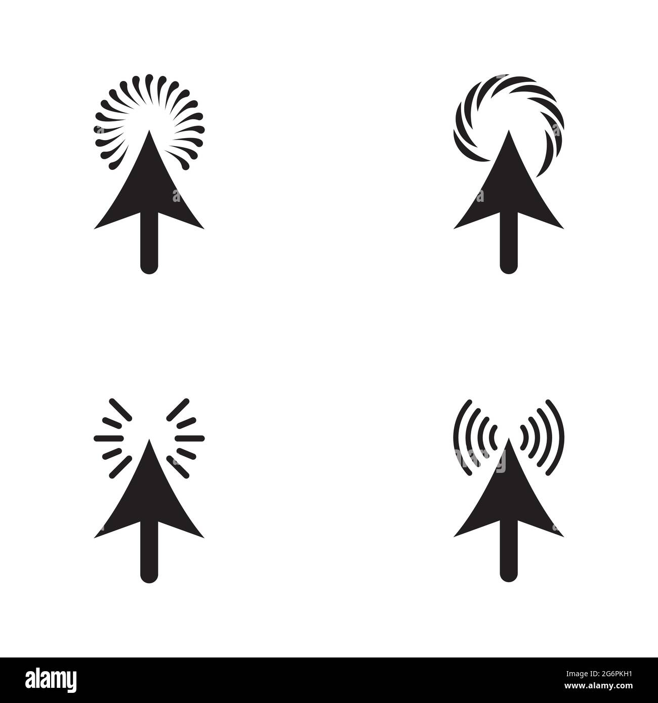 Arrow click loading Vector icon design illustration Template Stock ...