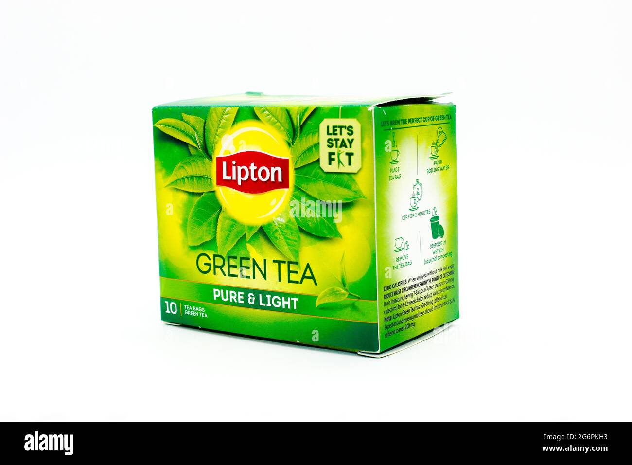 Summer green tea drink Cut Out Stock Images & Pictures - Alamy