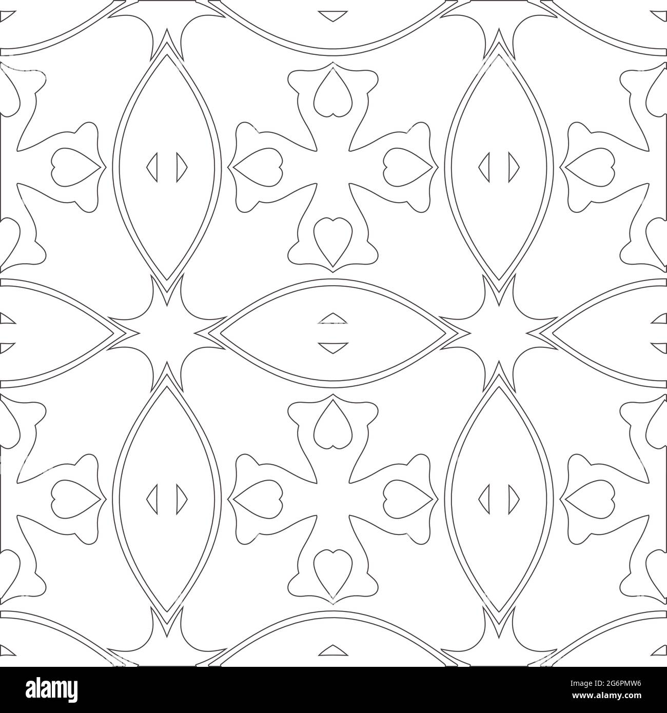 Vector pattern with symmetrical elements . Modern stylish abstract ...