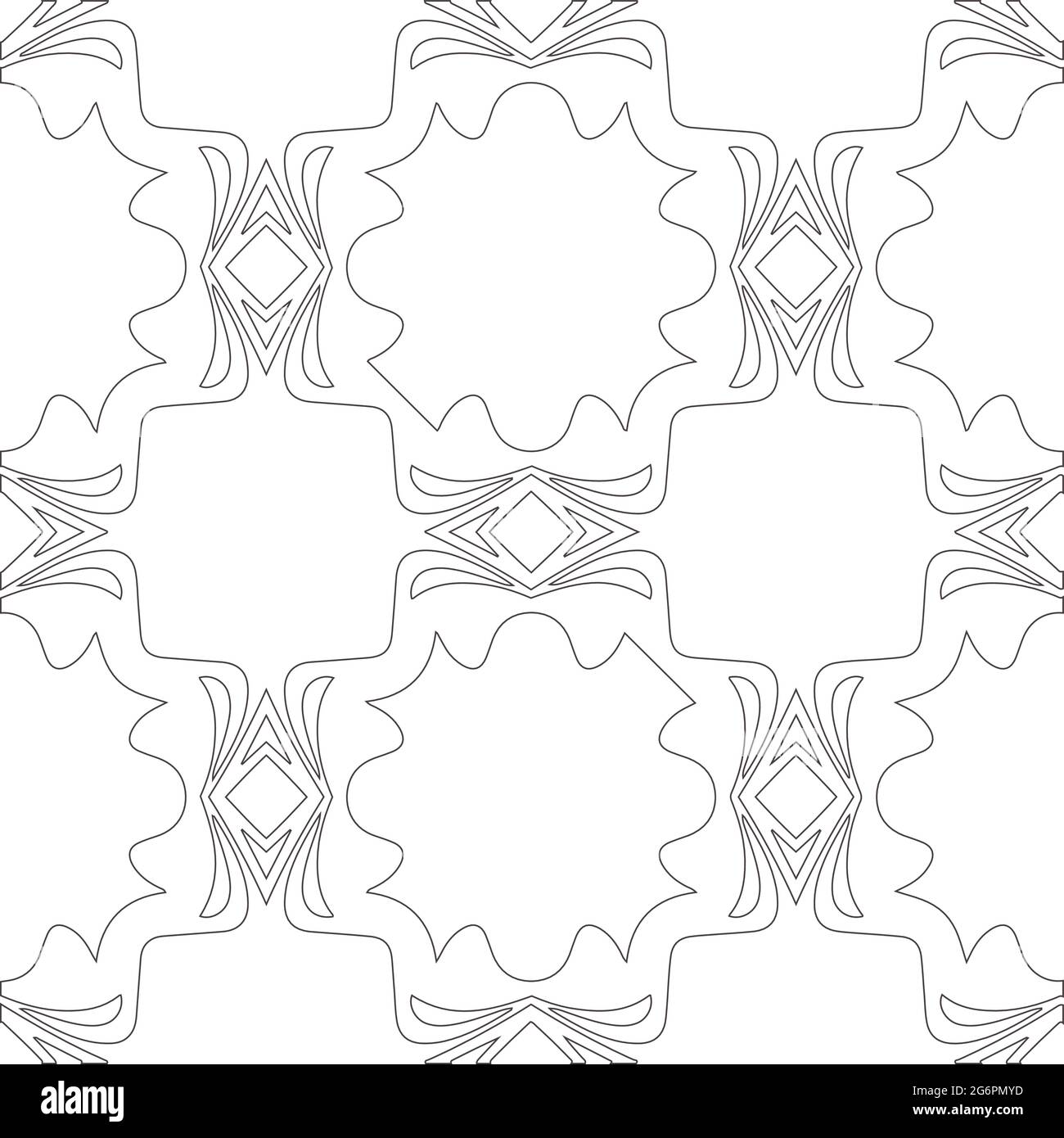 Vector pattern with symmetrical elements . Modern stylish abstract ...