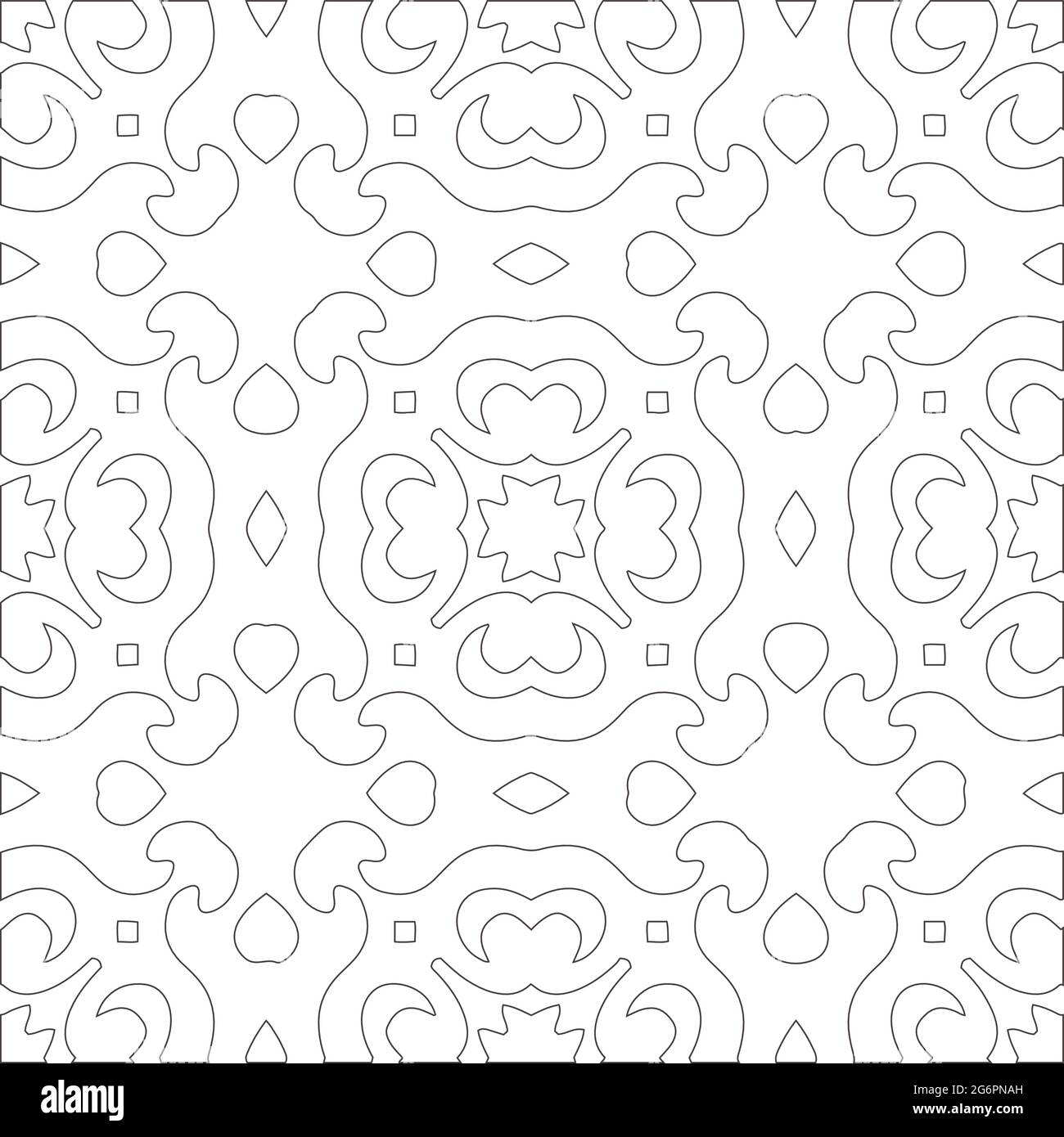 Vector pattern with symmetrical elements . Modern stylish abstract ...