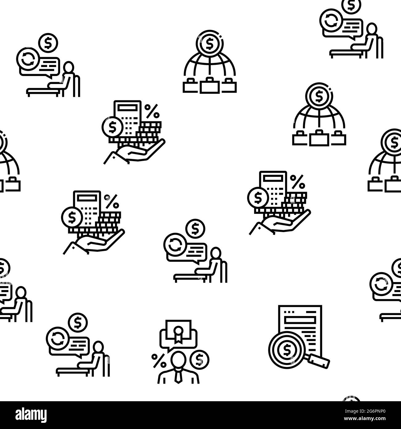Stakeholder Business Vector Seamless Pattern Stock Vector Image & Art ...