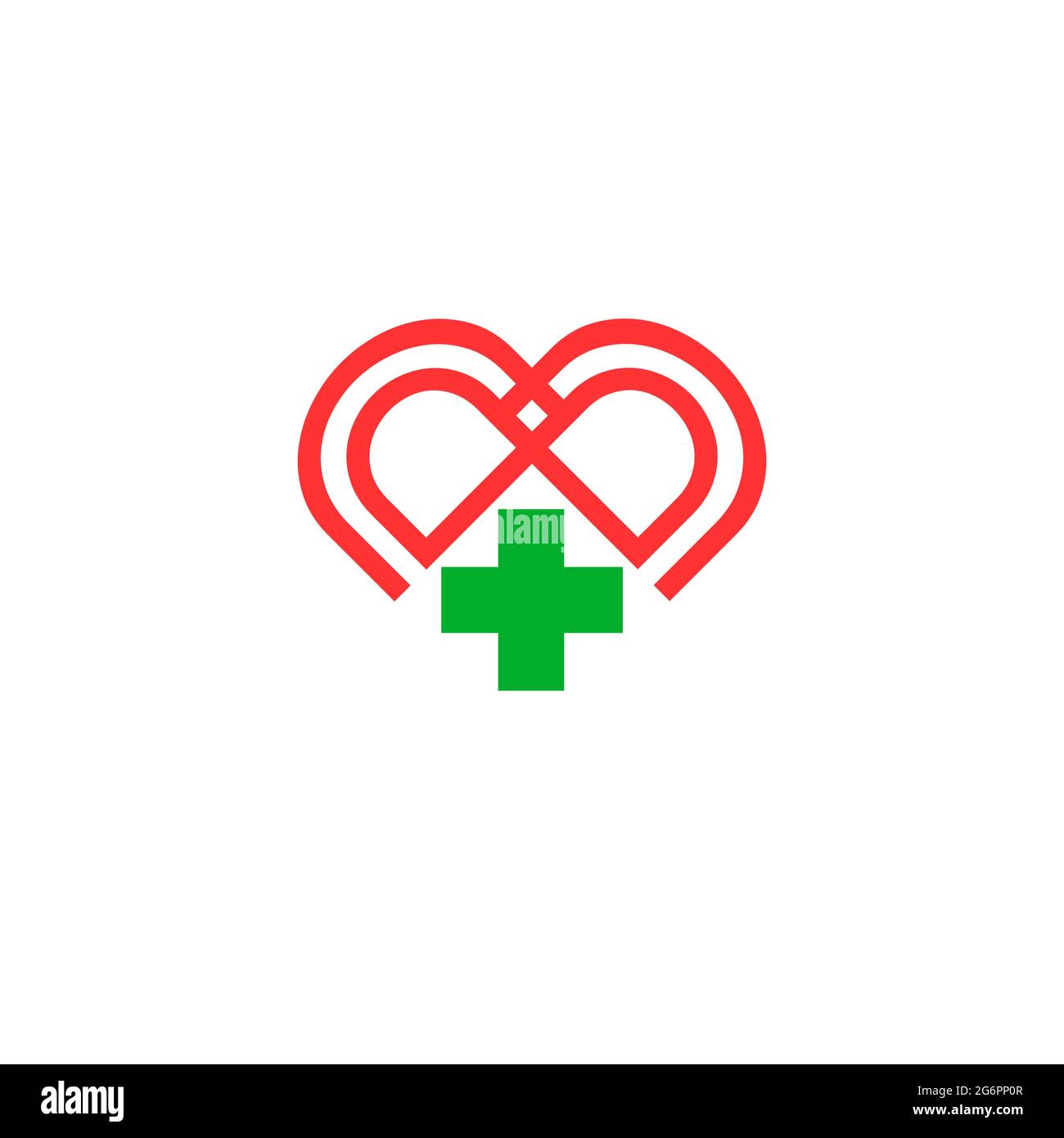Doctor plus pharmacy medical cardiology healthcare logo and symbols ...